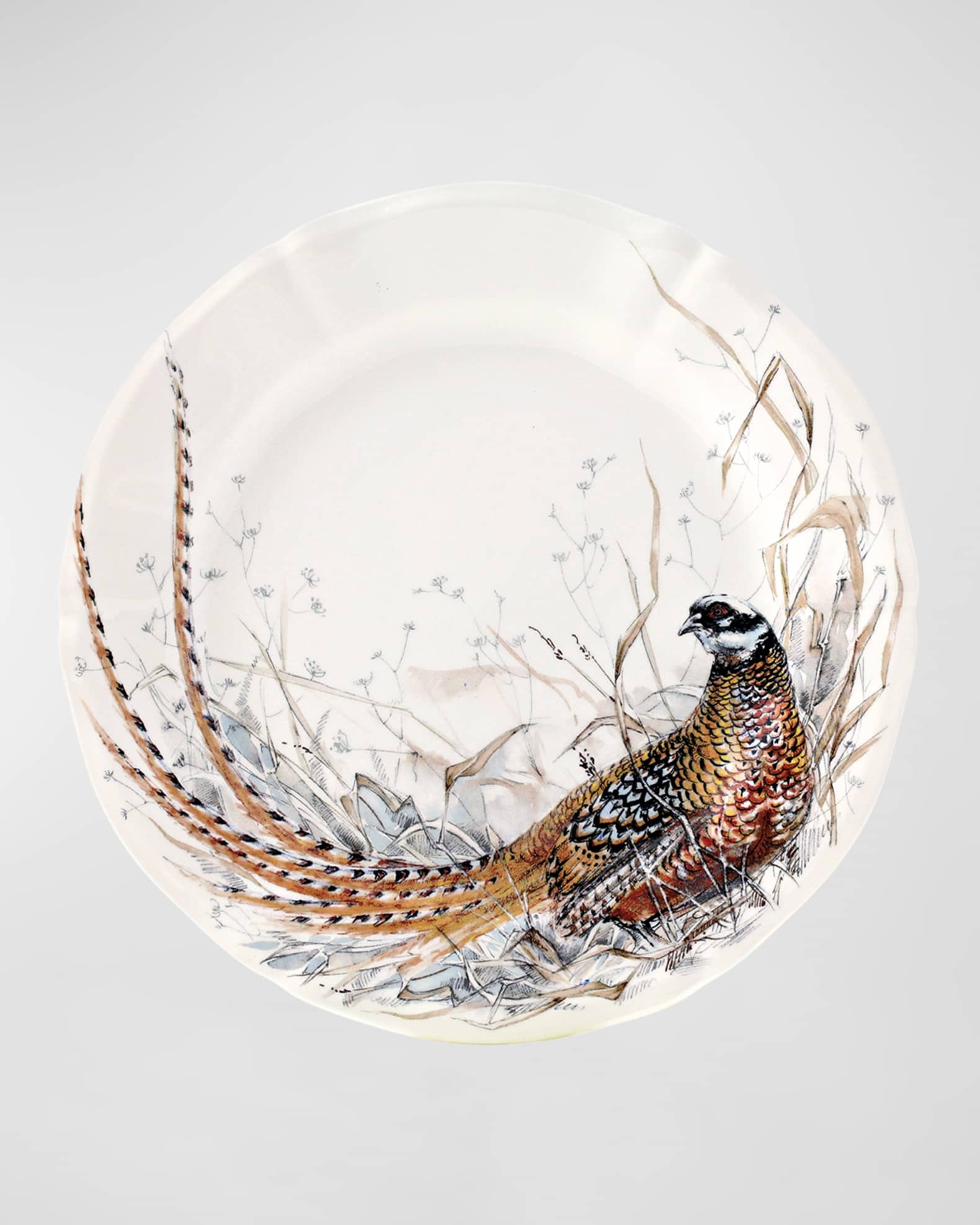 Gien Sologne Assorted Wildlife Dessert Plates, Set of 4 | Horchow