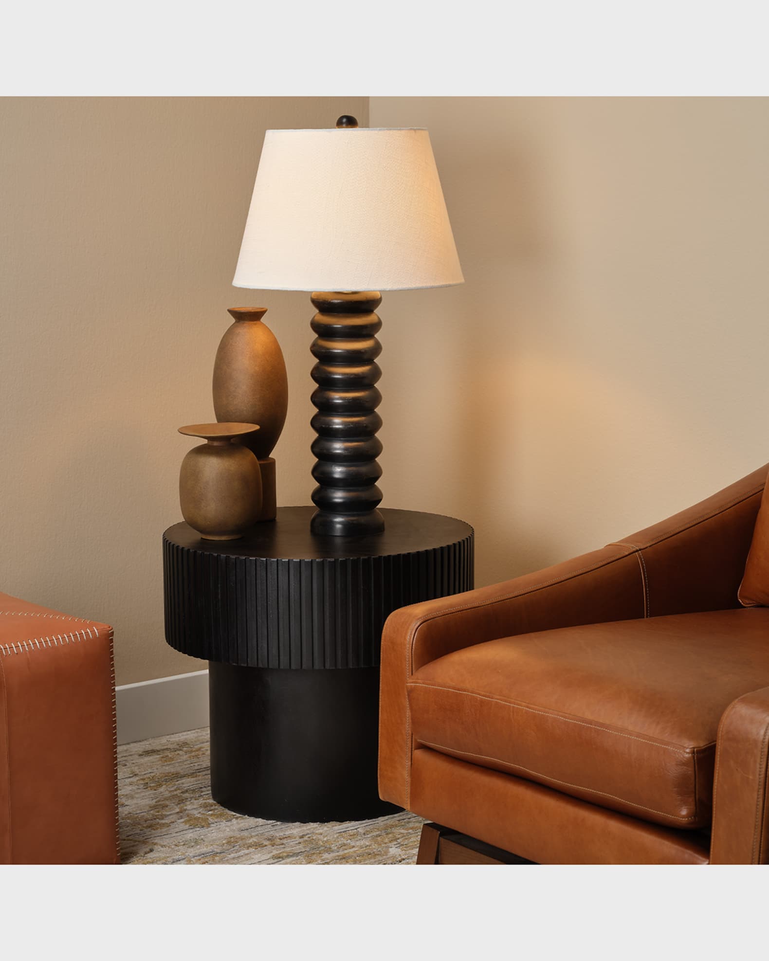 Jamie Young Notch Round Side Table | Horchow