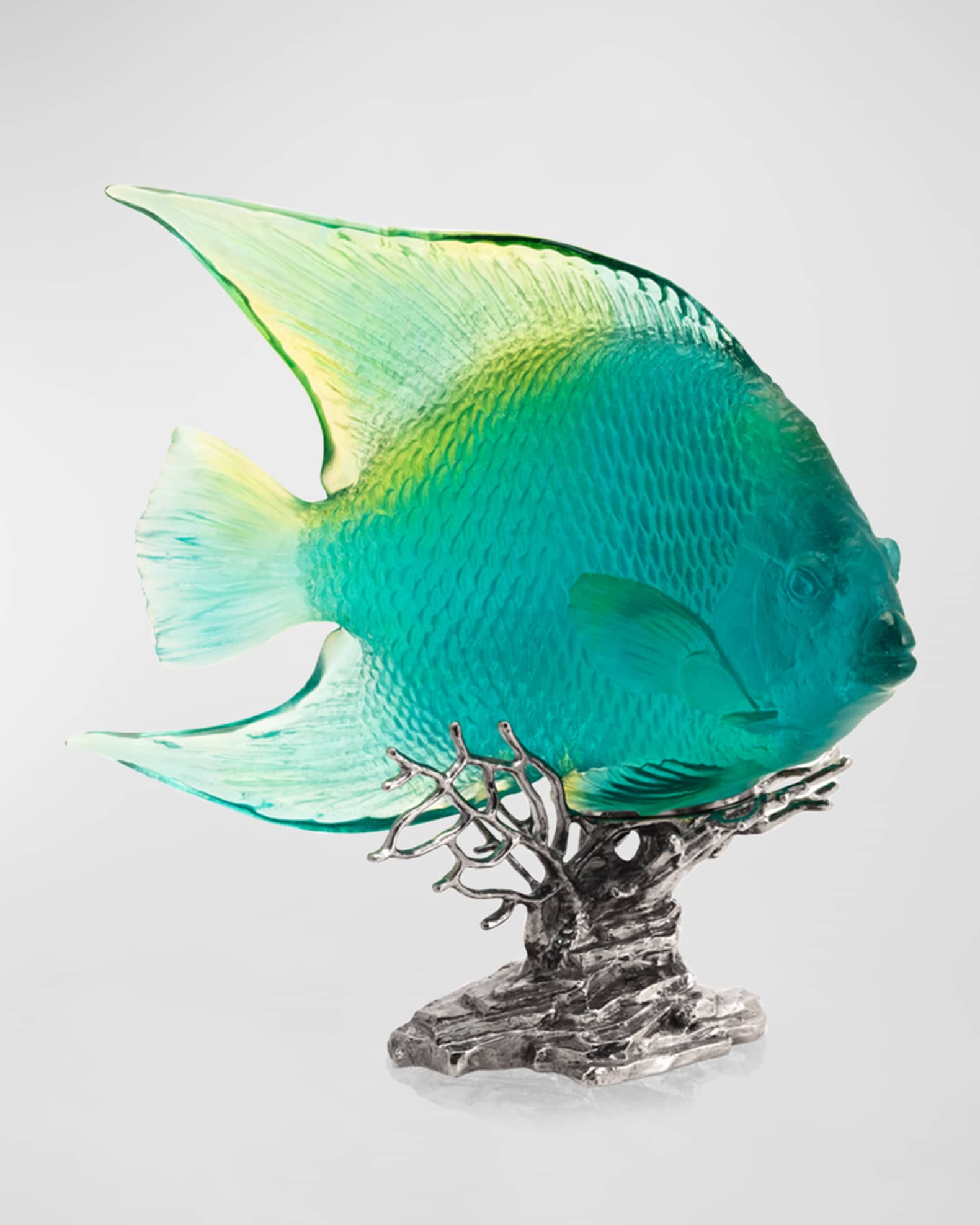 Daum Royal Turquoise Angelfish | Horchow