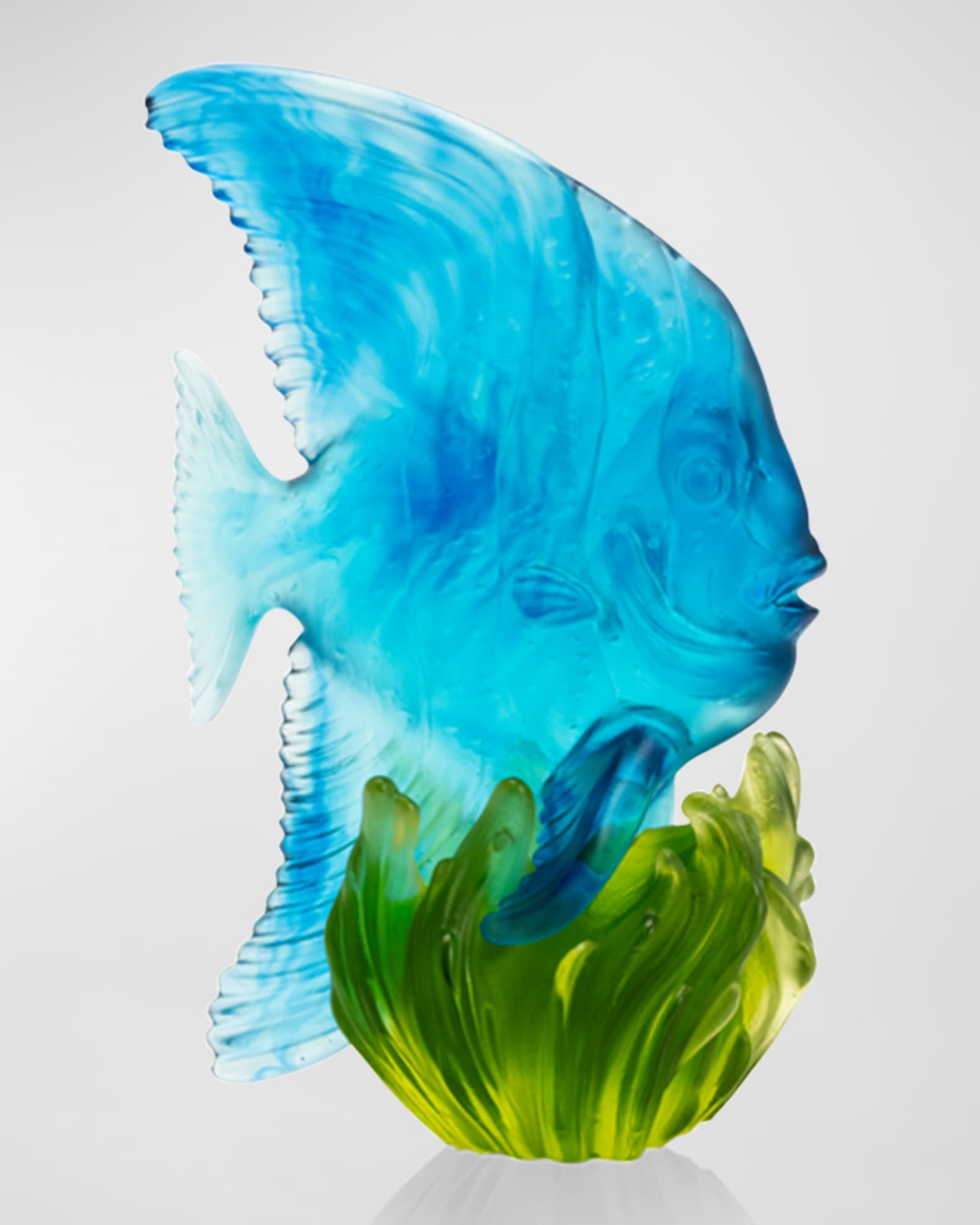 Daum Maya Blue and Green Medium Platax Fish | Horchow