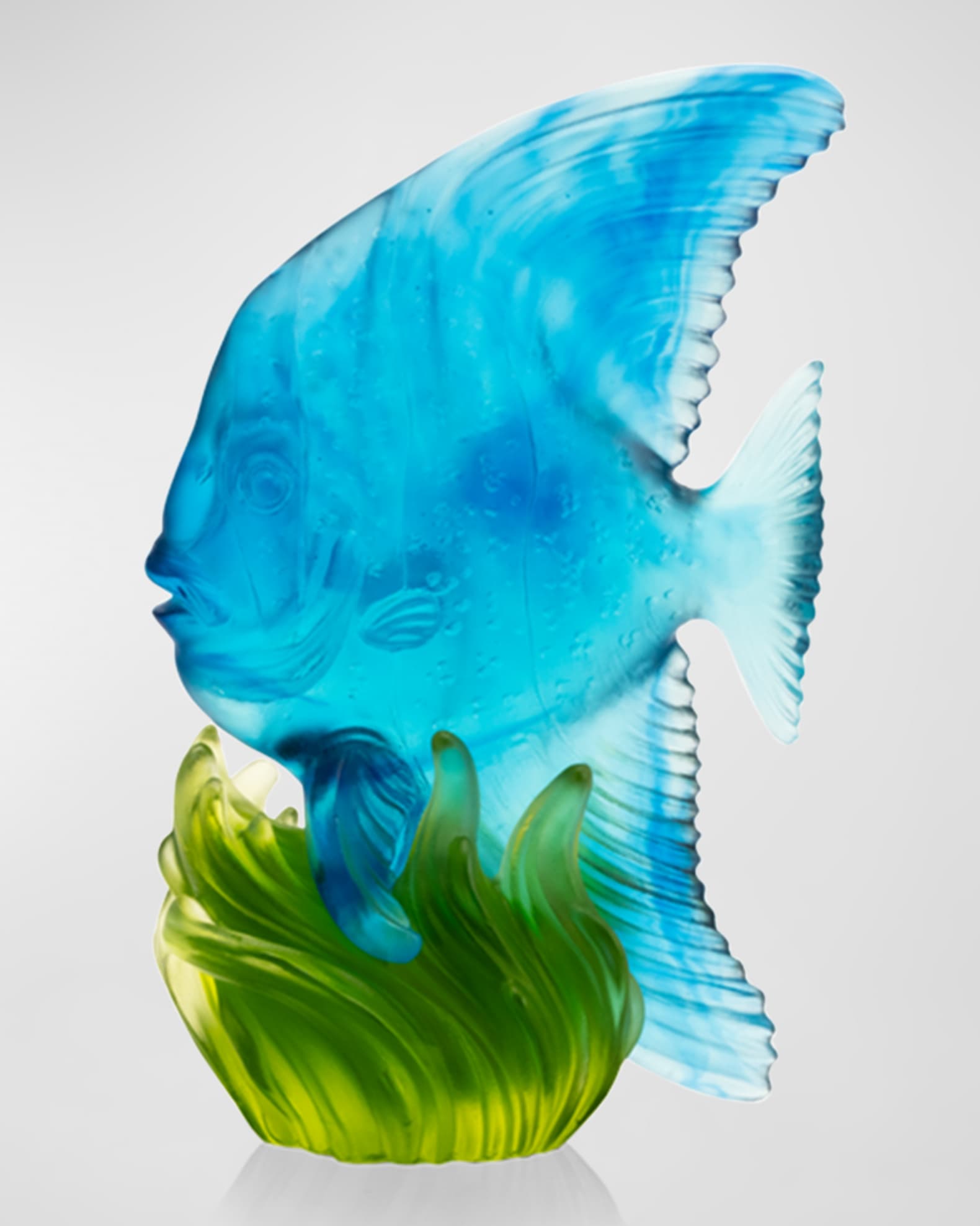 Daum Maya Blue and Green Medium Platax Fish | Horchow