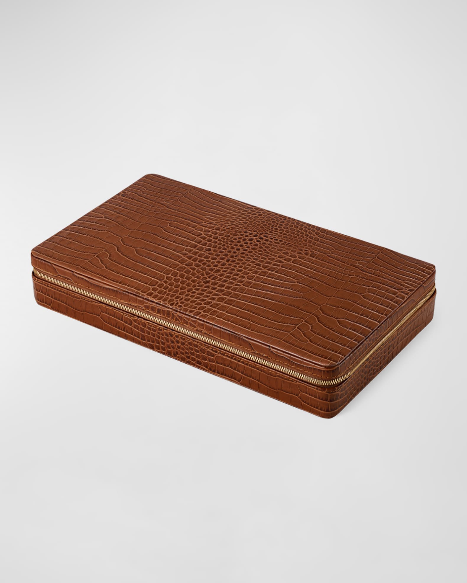 AERIN Enzo Leather Travel Chess Set | Horchow