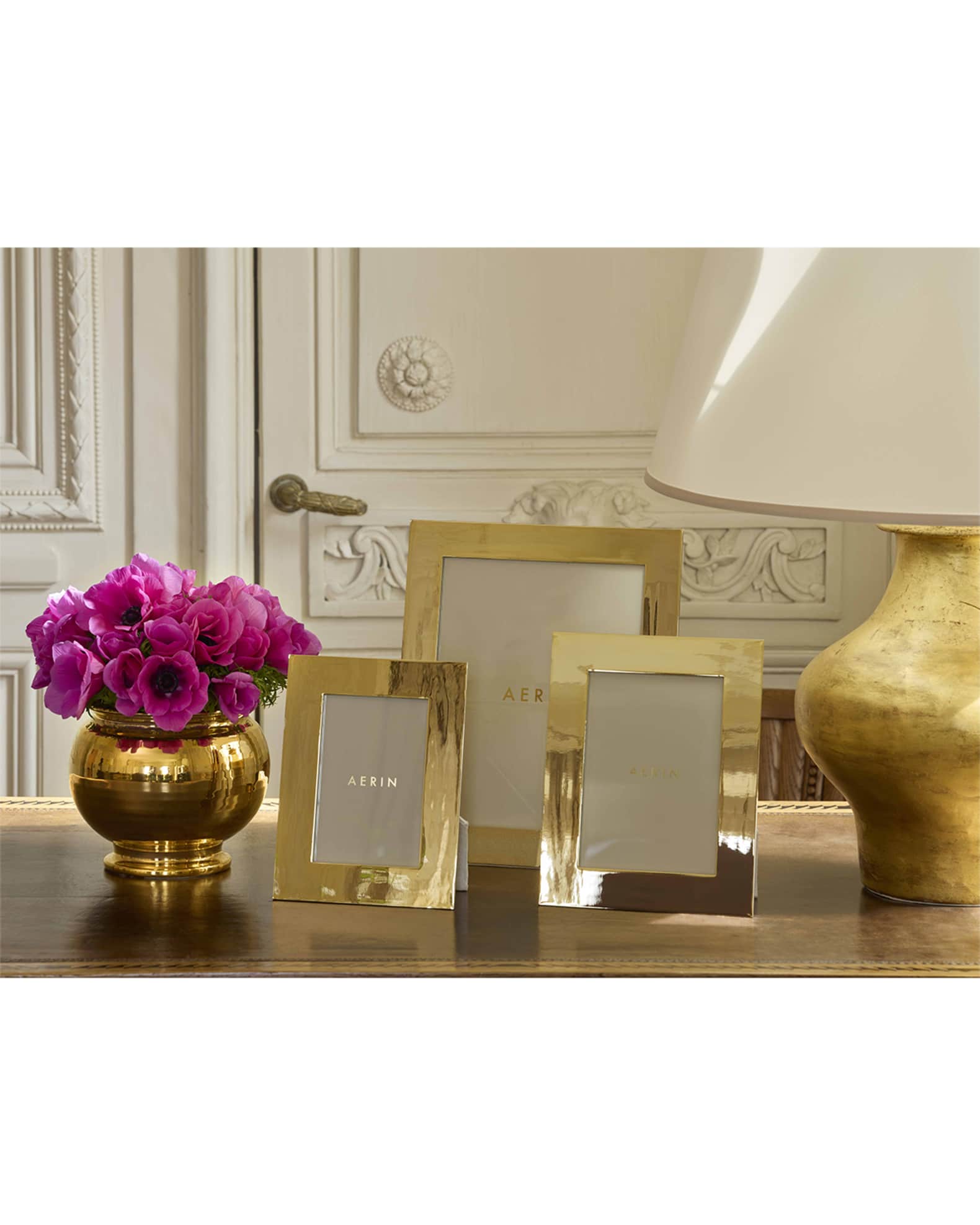 AERIN Lenora 18K Gold-Plated Frame, 5" x 7" | Horchow