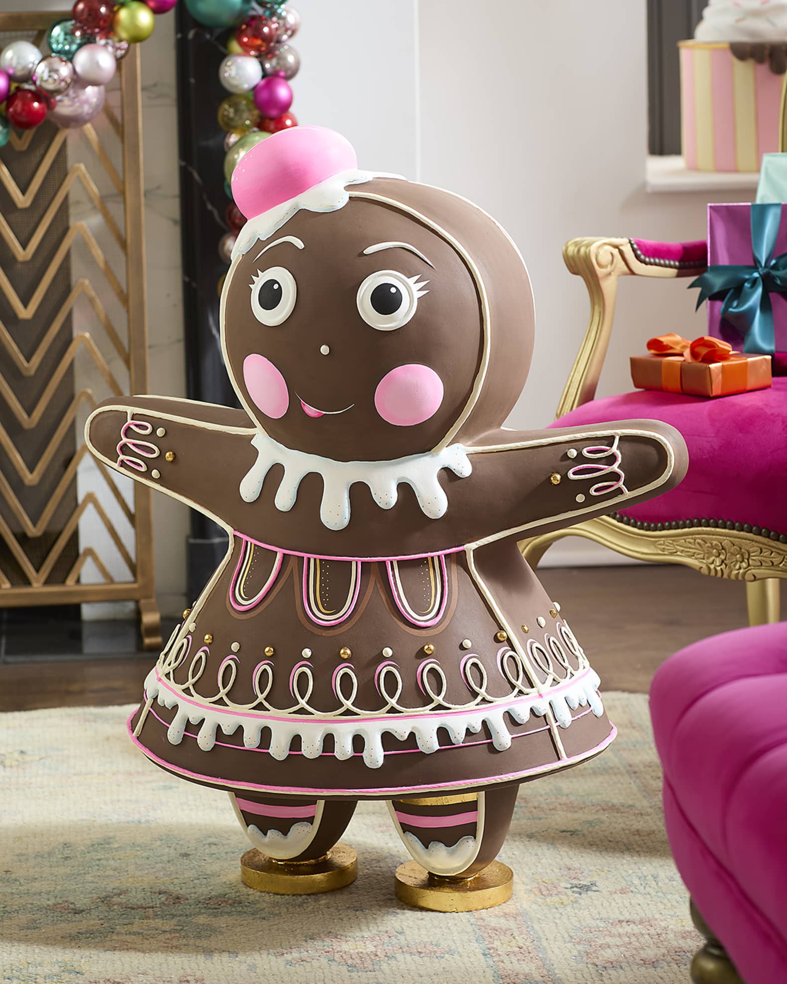 Glitterville Ginger Dippsy Christmas Display, 33" | Horchow