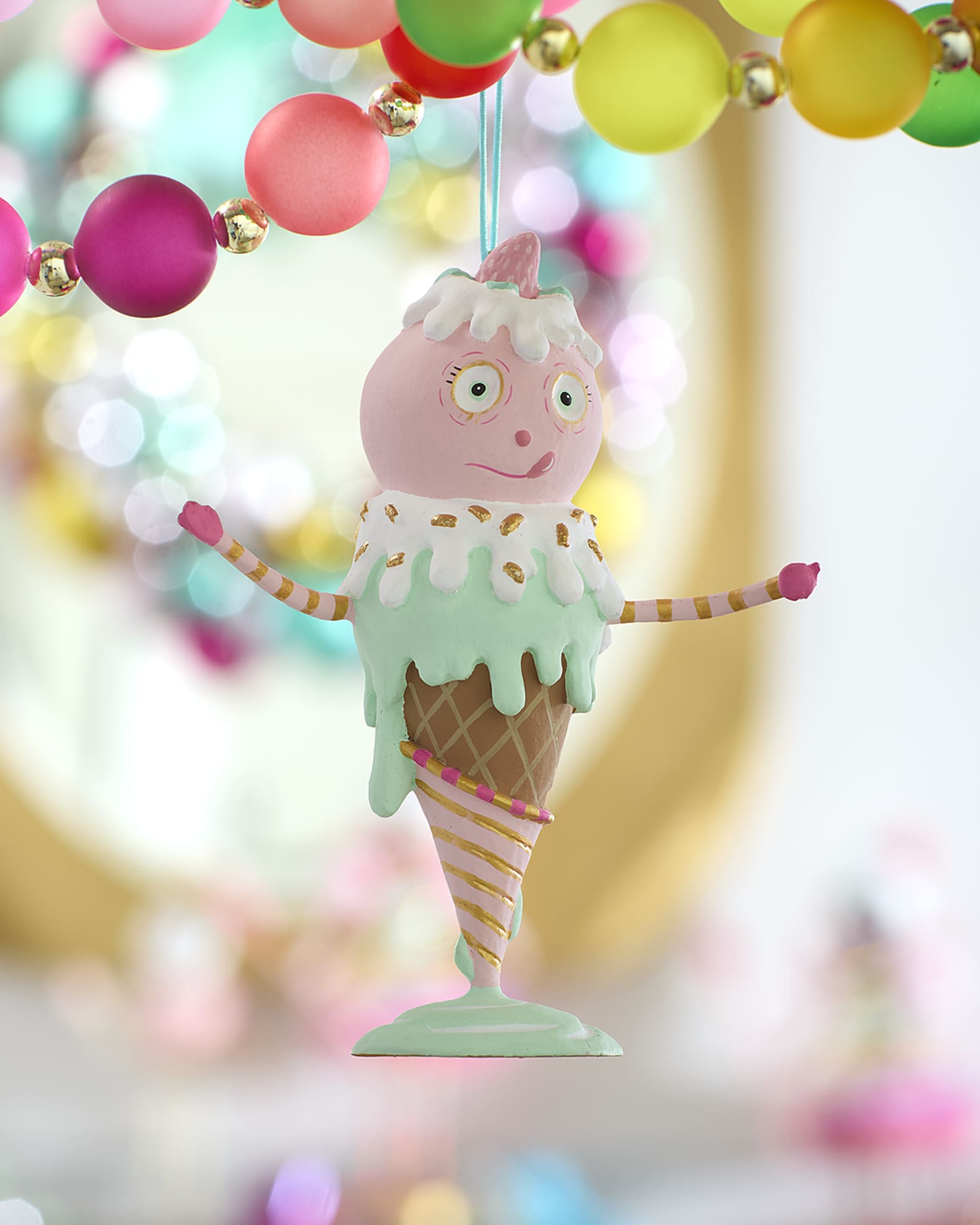 Glitterville Ice Creamy Christmas Ornament | Horchow