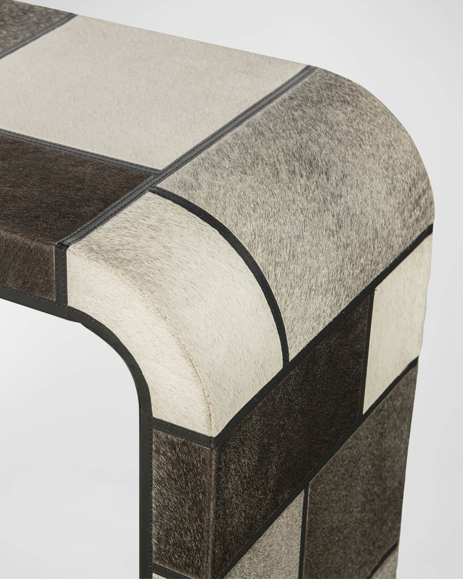 Century Furniture Ferris Hair on Hide Console Table | Horchow Century Furniture Ferris Hair on Hide Console Table | Horchow