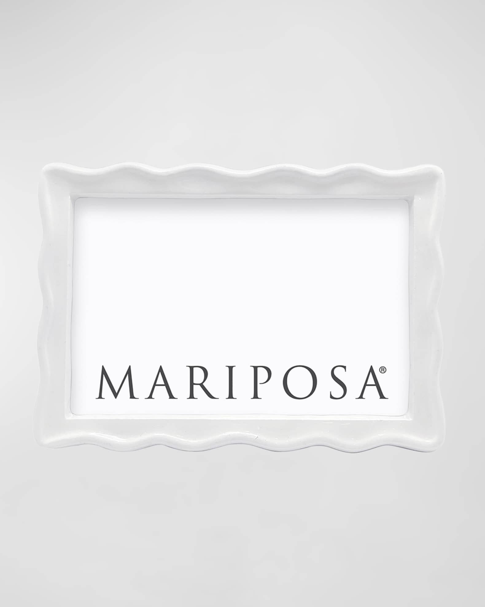 Mariposa Wavy Enamel Frame, 4" x 6" | Horchow