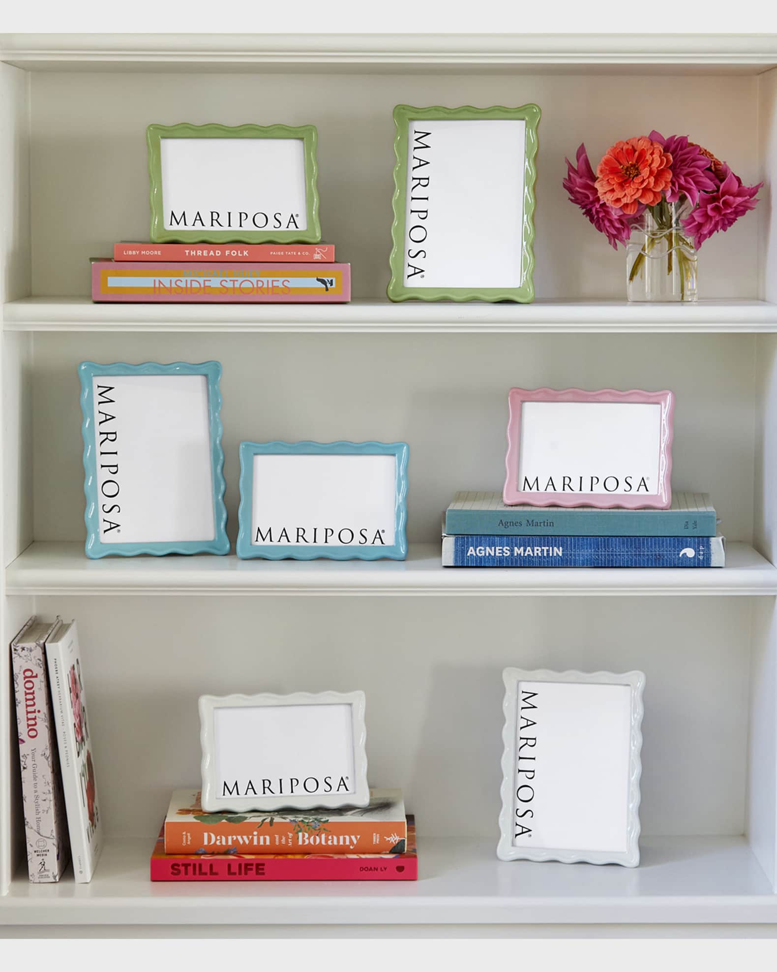 Mariposa Wavy Enamel Frame, 5" x 7" | Horchow