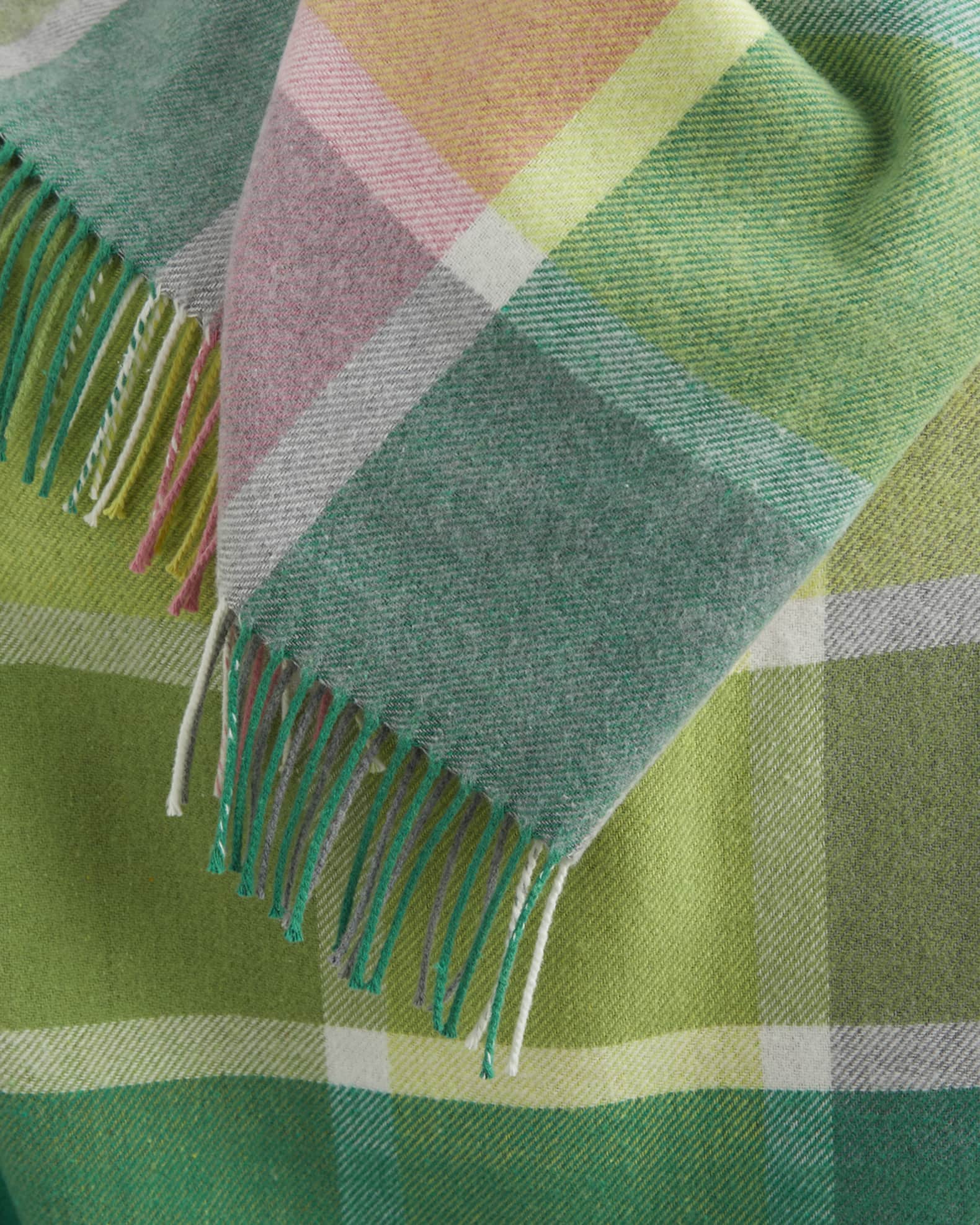 Designers Guild Bridgeport Lime Throw Blanket | Horchow