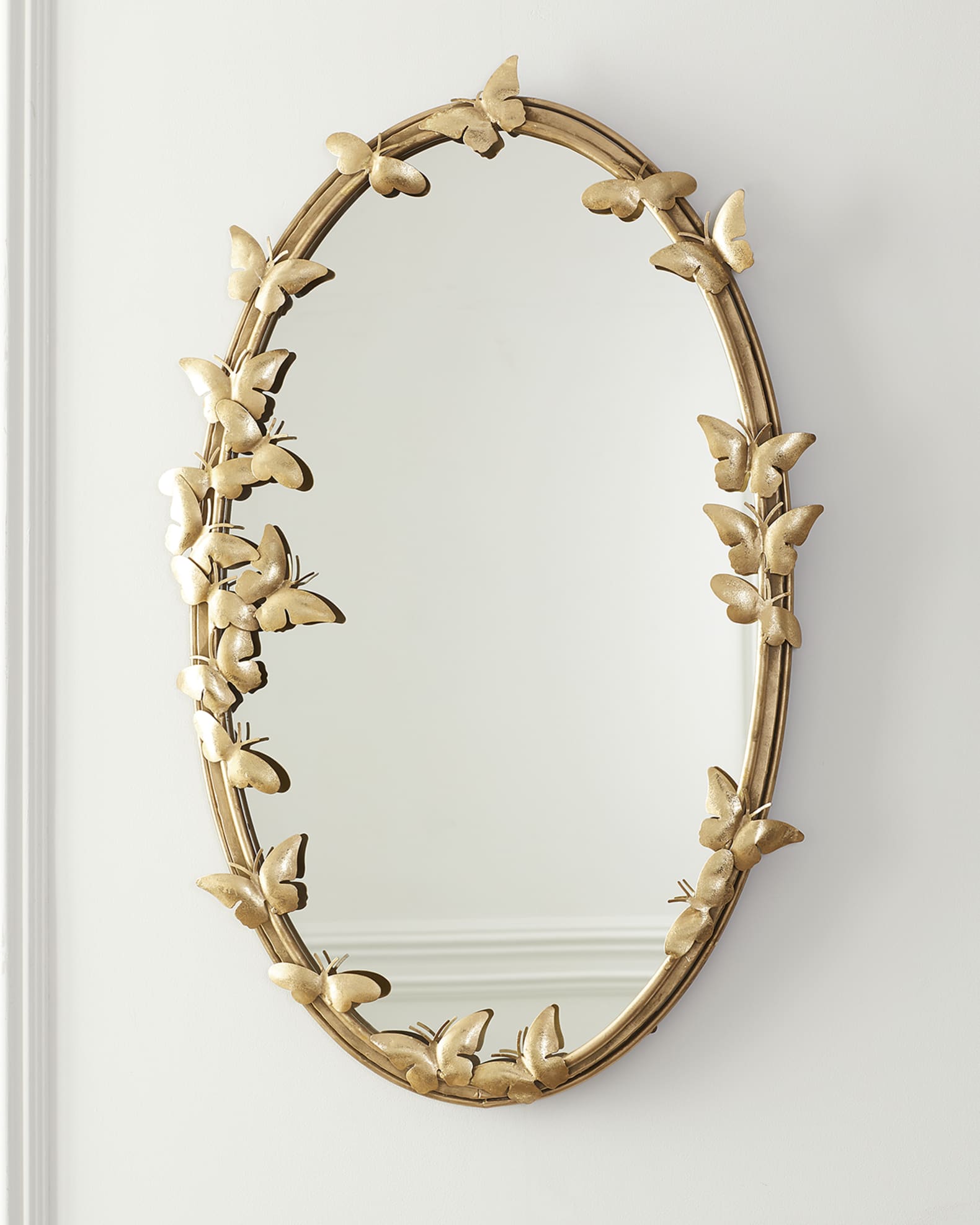 Neiman Marcus Oval Butterfly Mirror | Horchow