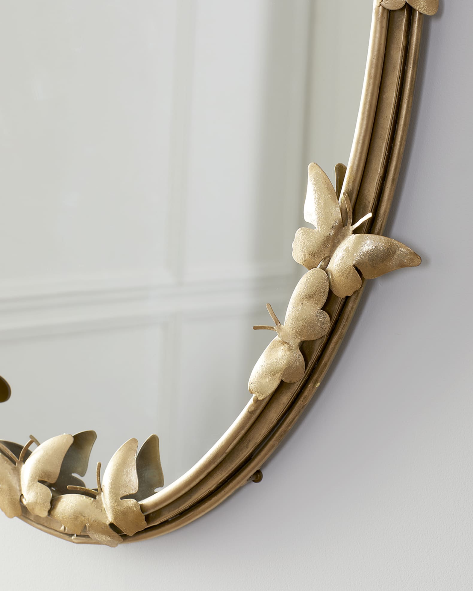 Neiman Marcus Oval Butterfly Mirror | Horchow