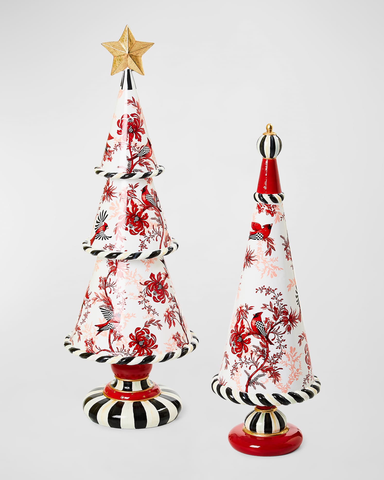 MacKenzie-Childs Cardinal Toile Tree Christmas Decoration | Horchow