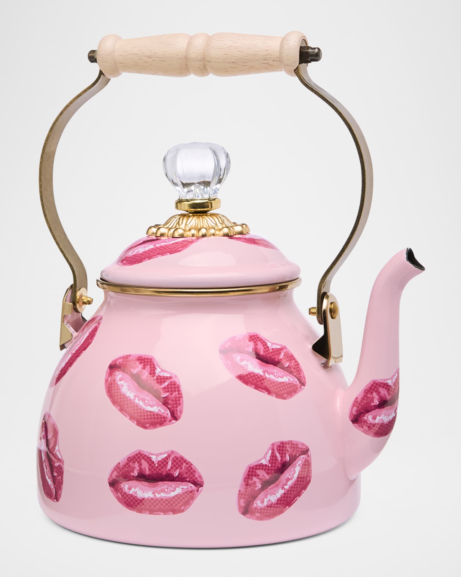 MacKenzie-Childs Kiss Me 2-Quart Tea Kettle | Horchow