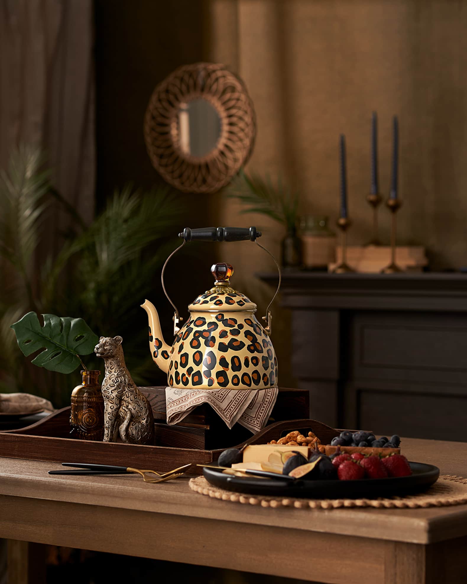 MacKenzie-Childs Spot On 2-Quart Tea Kettle | Horchow