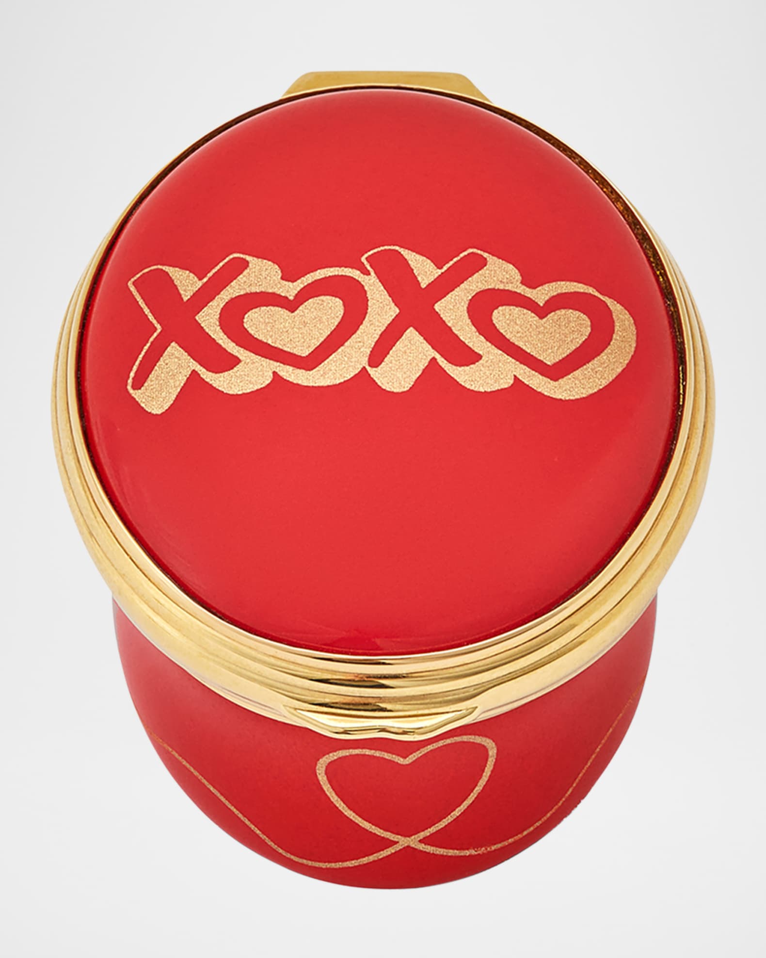 Halcyon Days Hearts & Kisses Enamel Box | Horchow