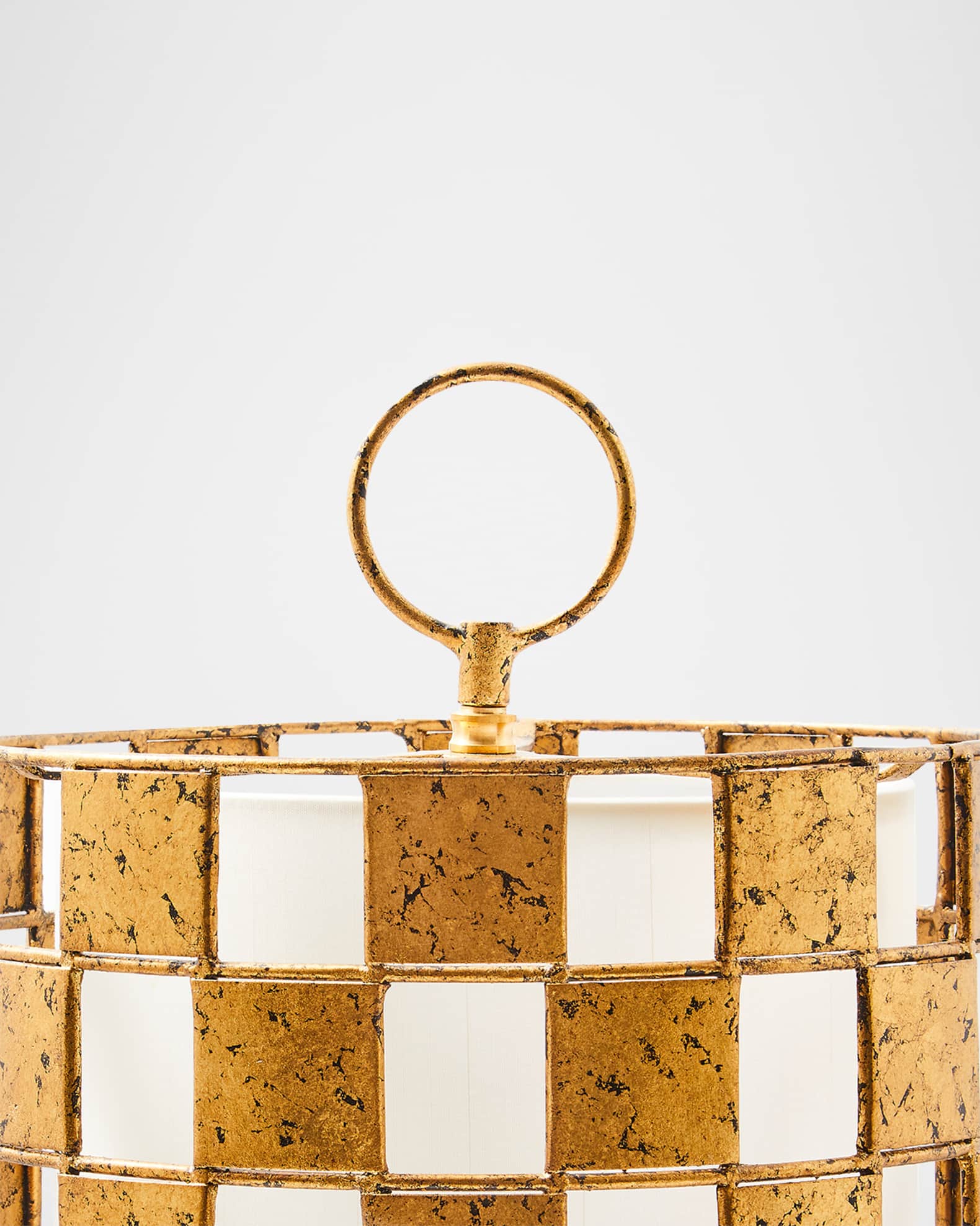 MacKenzie-Childs Golden Check Table Lamp | Horchow