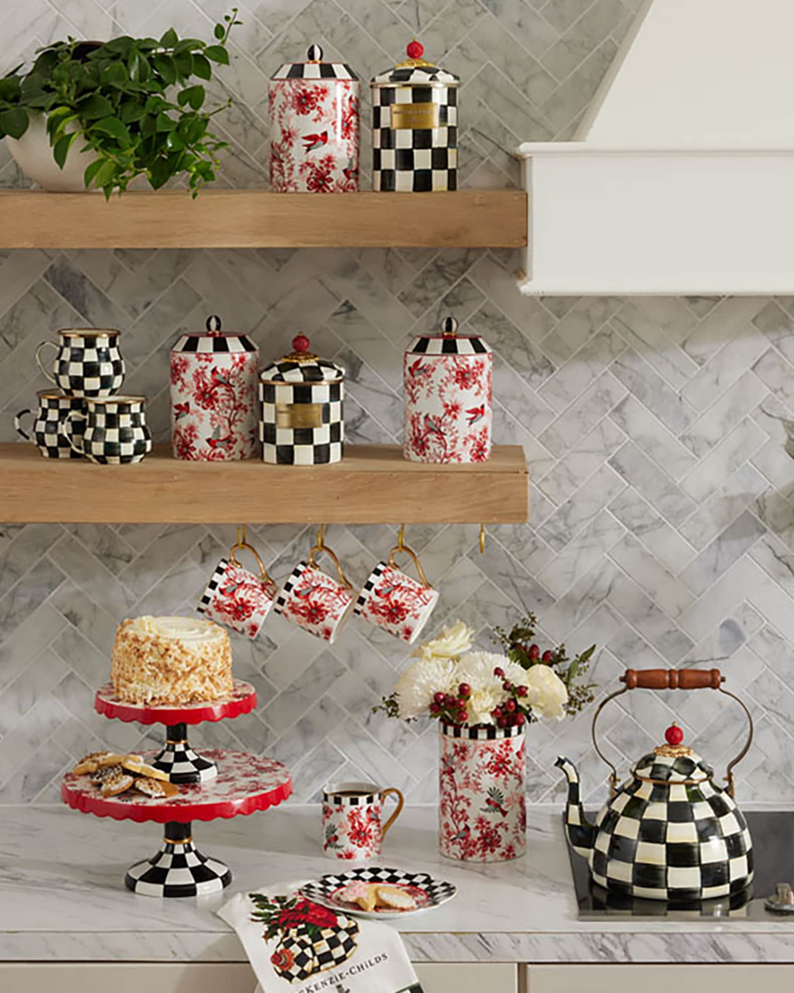 MacKenzie-Childs Cardinal Toile Canister | Horchow