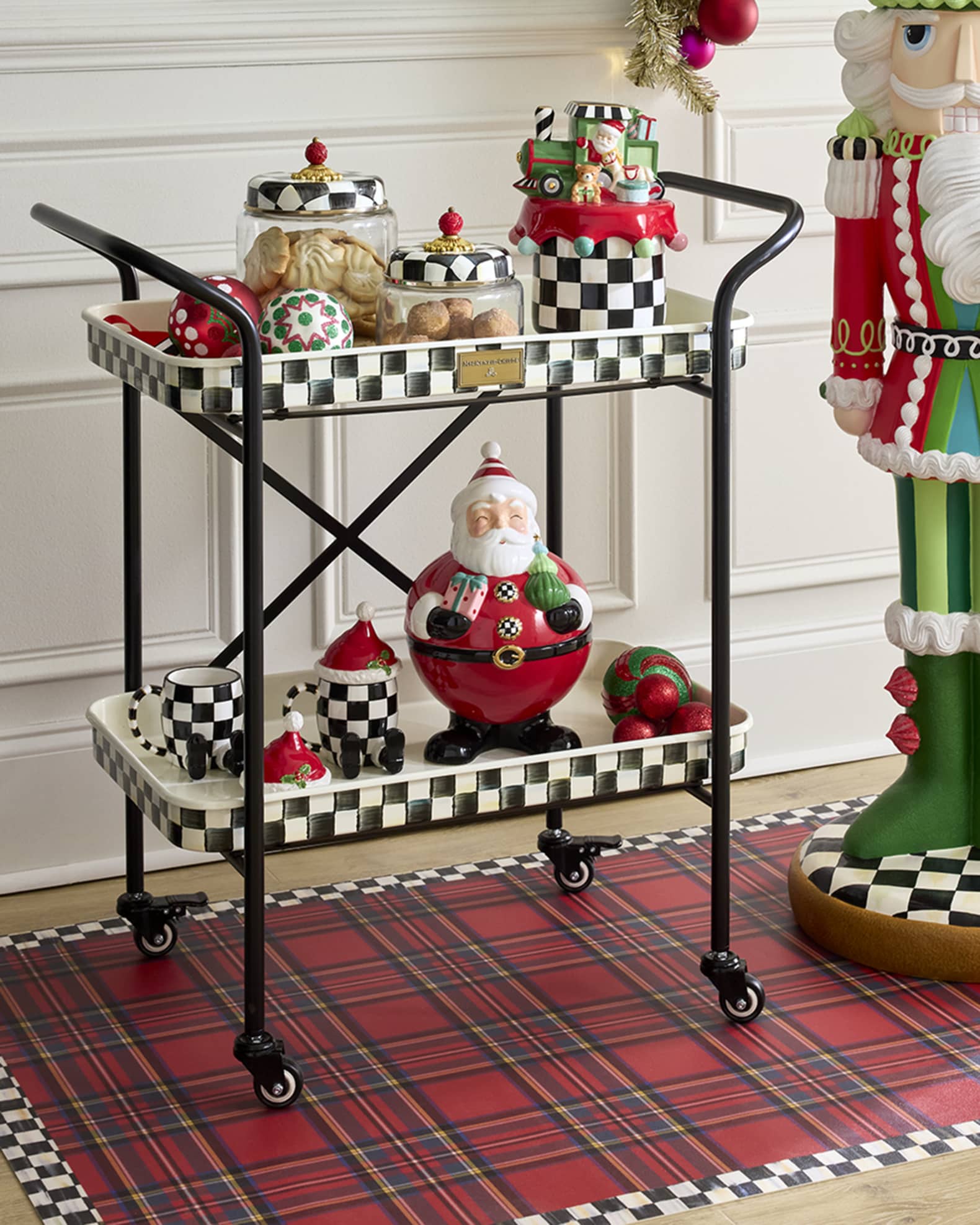MacKenzie-Childs Granny Kitsch Santa Cookie Jar | Horchow