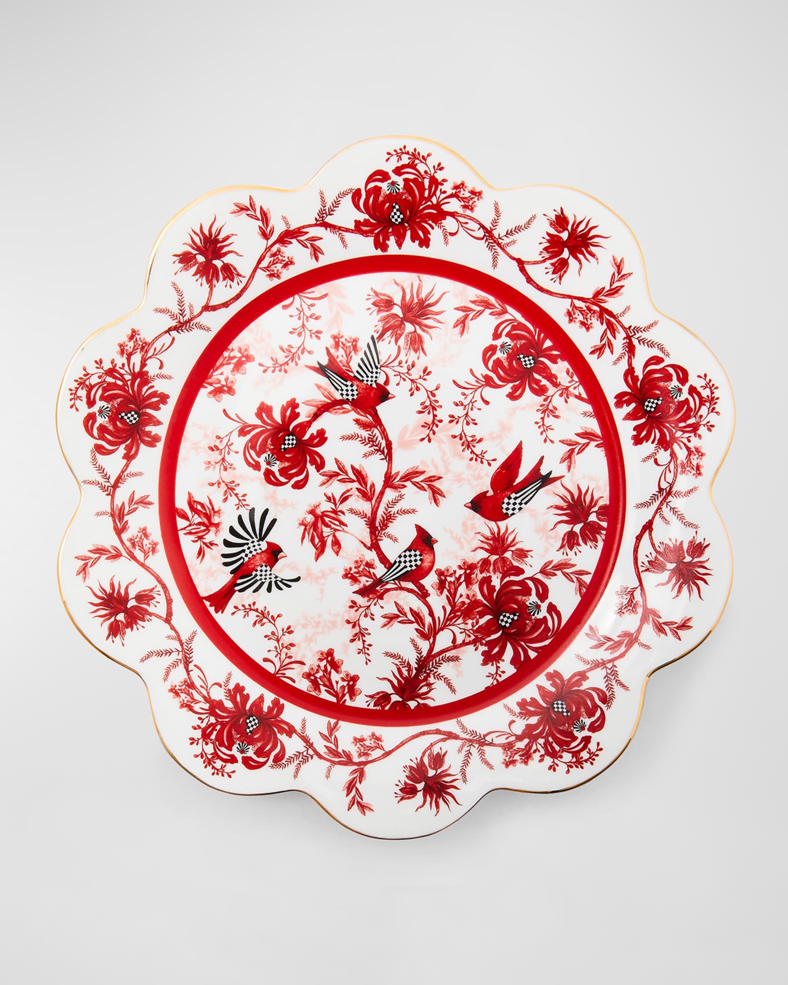 MacKenzie-Childs Cardinal Toile Dinner Plate | Horchow