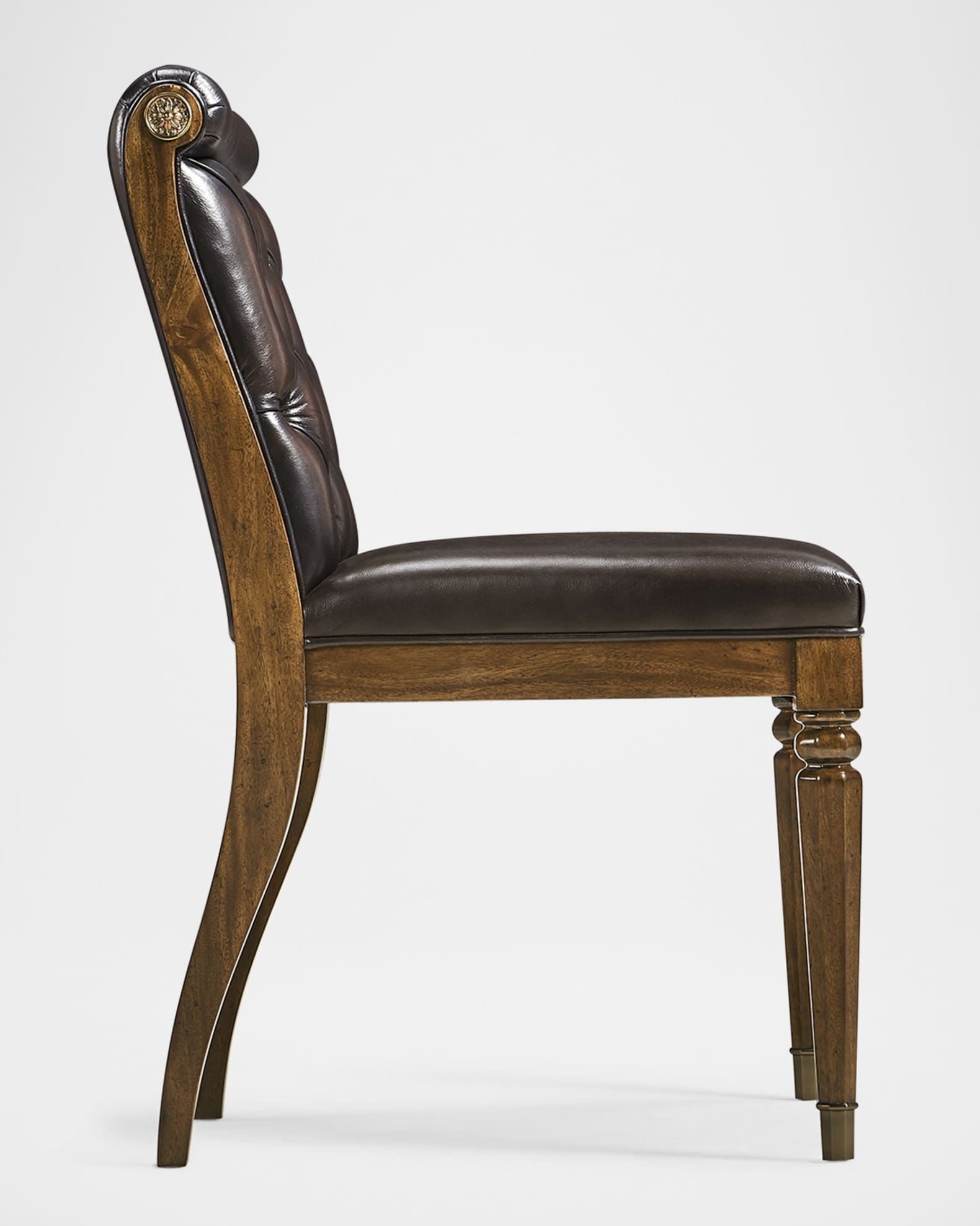 Jonathan Charles Viceroy Leather Side Chairs, Set of 2 | Horchow