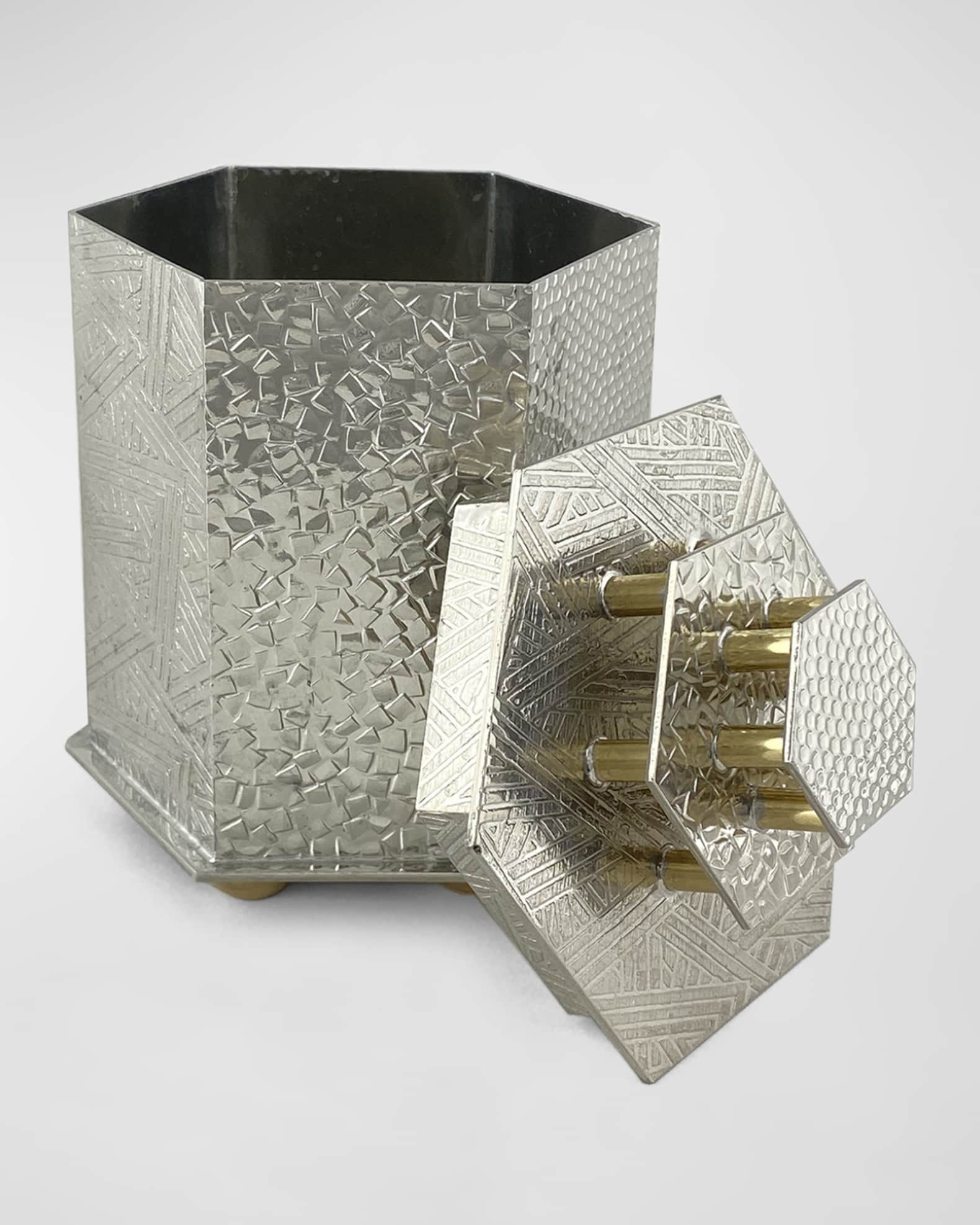 Joy Stember Metal Arts Studio Dinah Collection Hexagonal Tzedakah Box ...