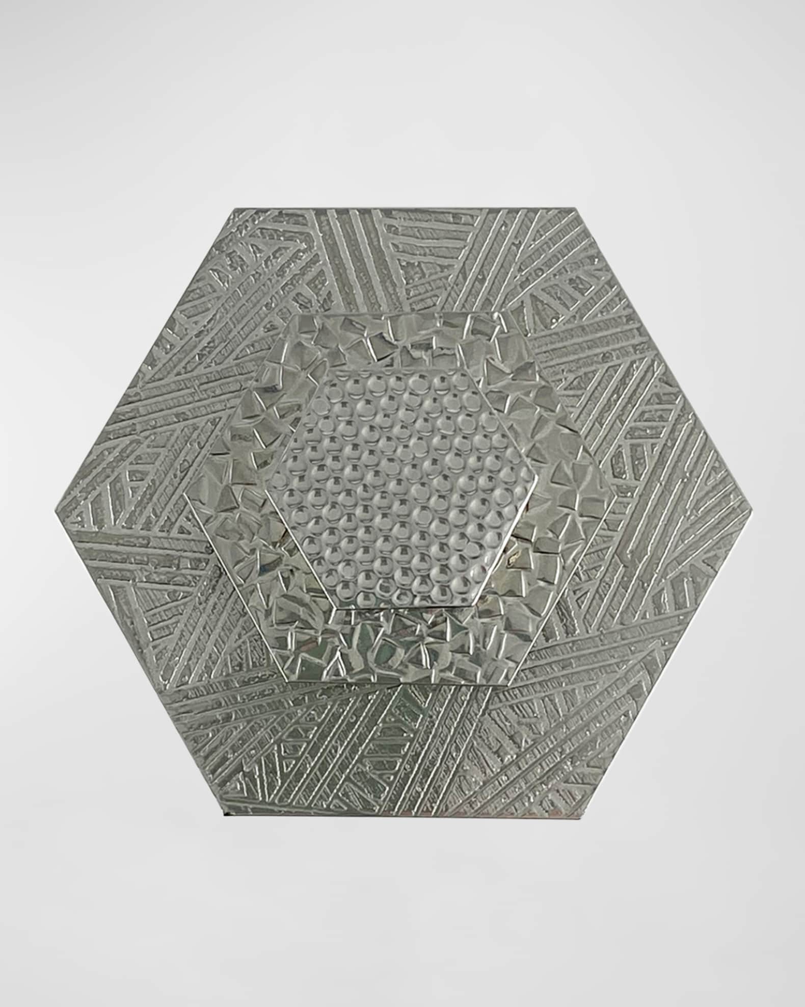 Joy Stember Metal Arts Studio Dinah Collection Hexagonal Tzedakah Box ...