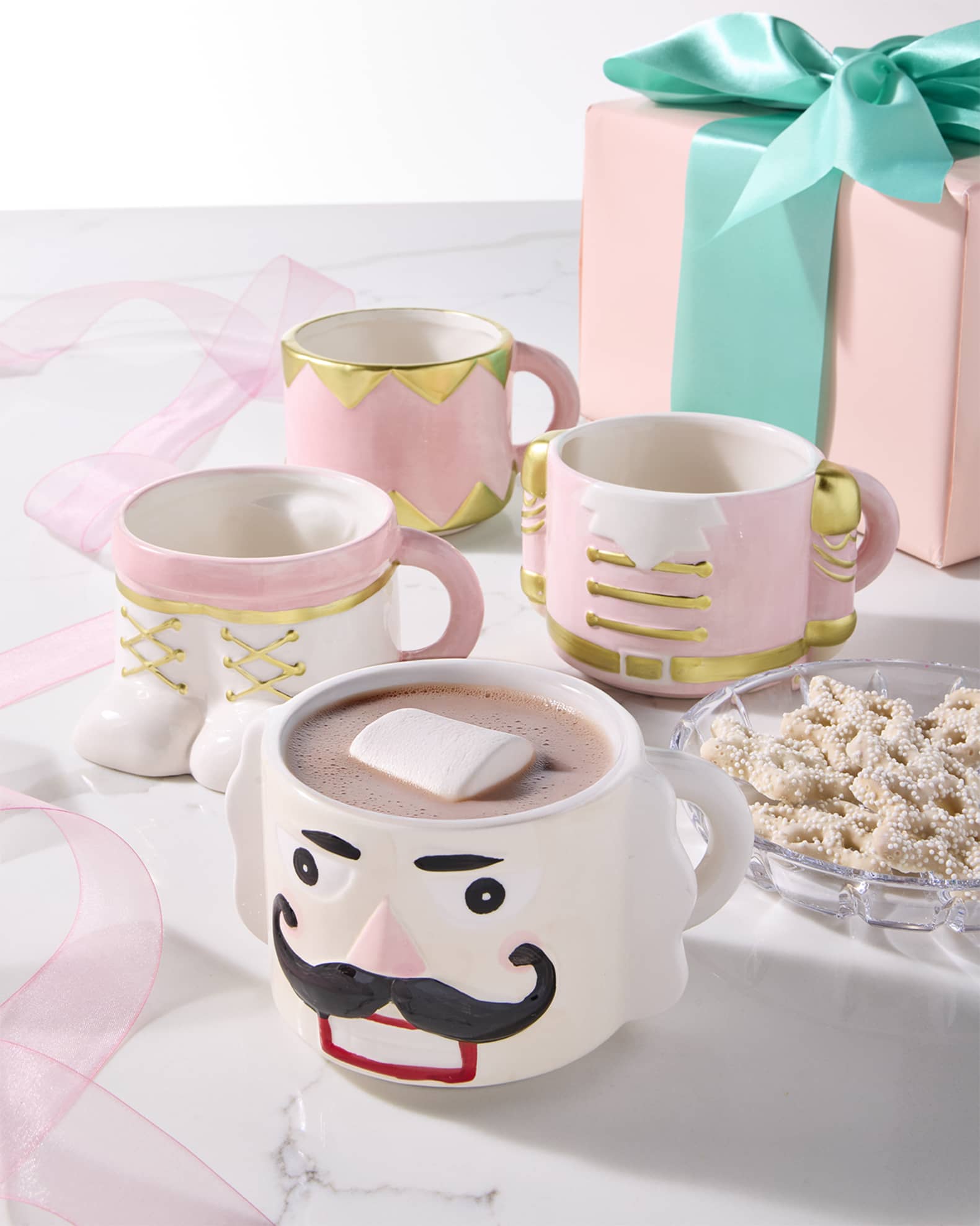 Neiman Marcus Nutcracker Stacking Mugs, Set of 4 | Horchow