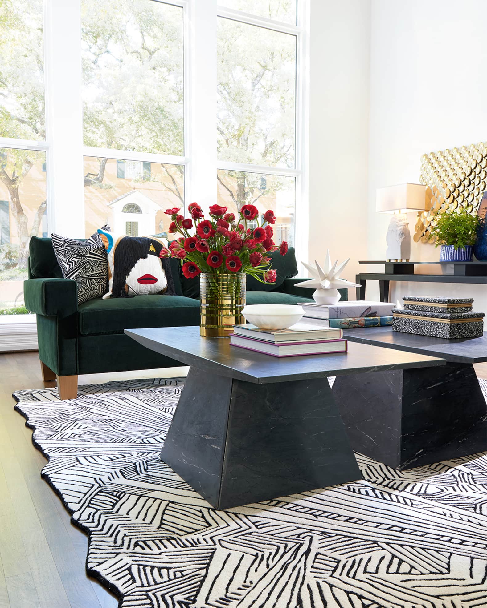 Global Views Searchlight Hand-Tufted Rug | Horchow