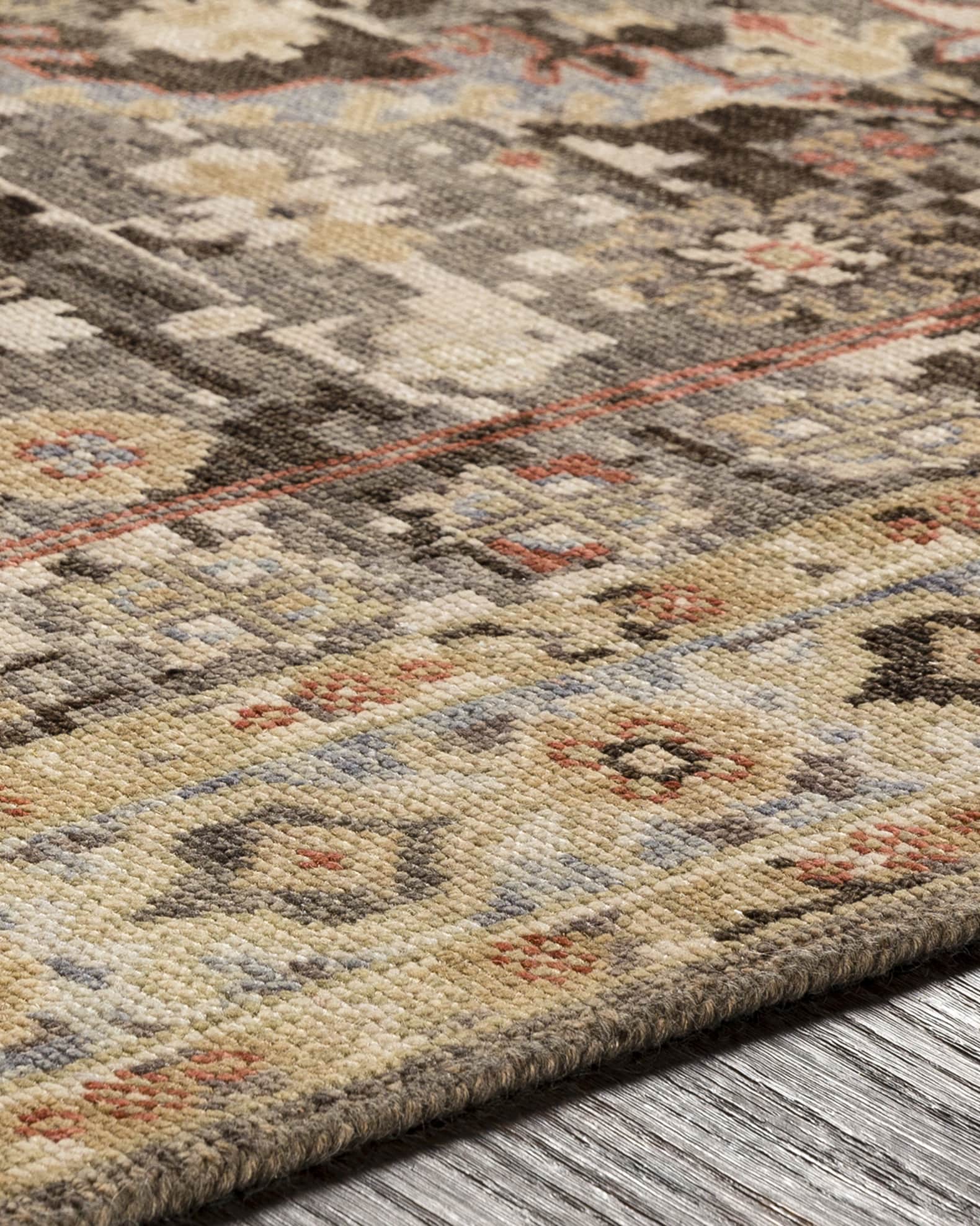 Surya Rugs Cappadocia Rust Hand-Knotted Rug, 4' x 6' | Horchow