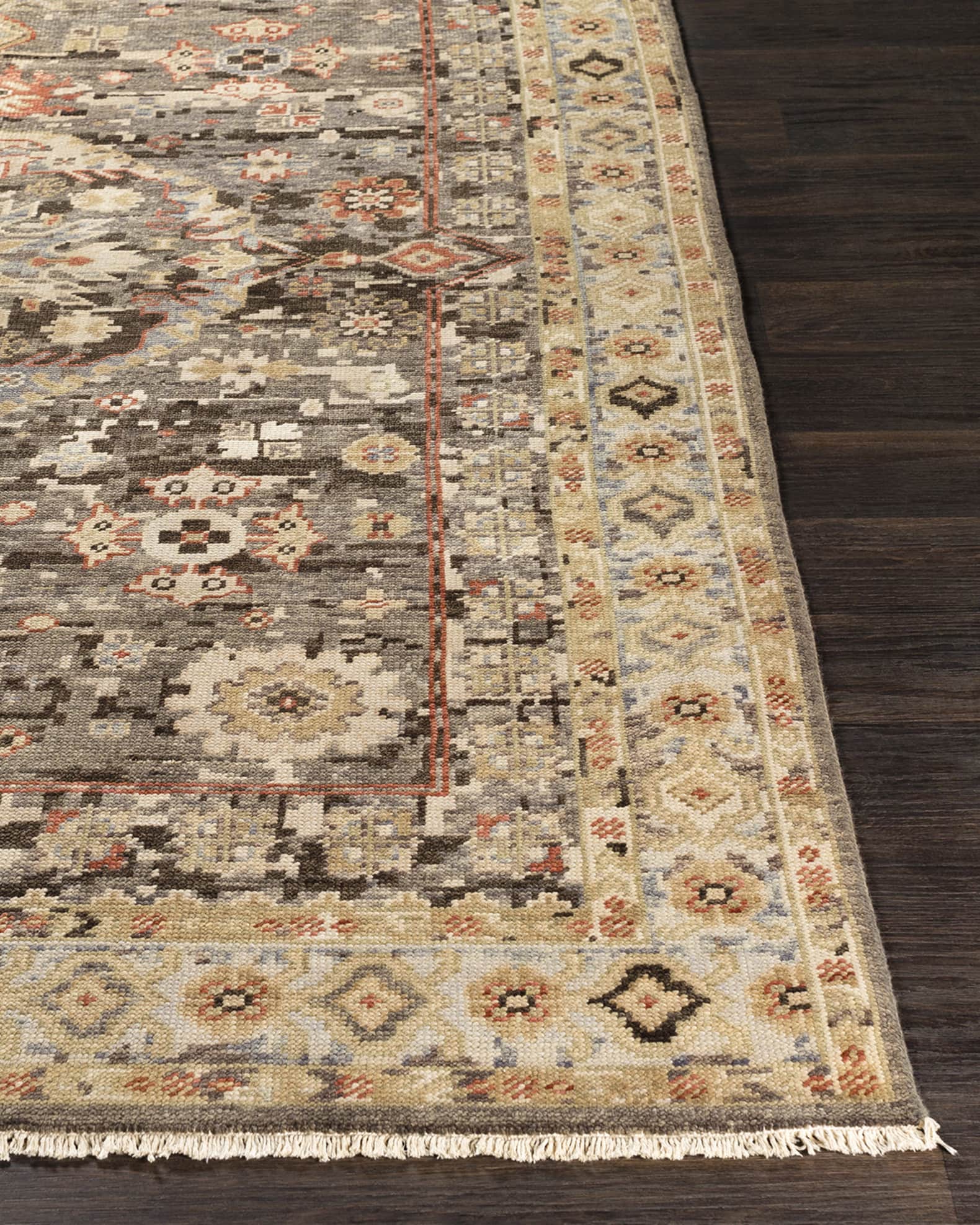 Surya Rugs Cappadocia Rust Hand-Knotted Rug, 6' x 9' | Horchow