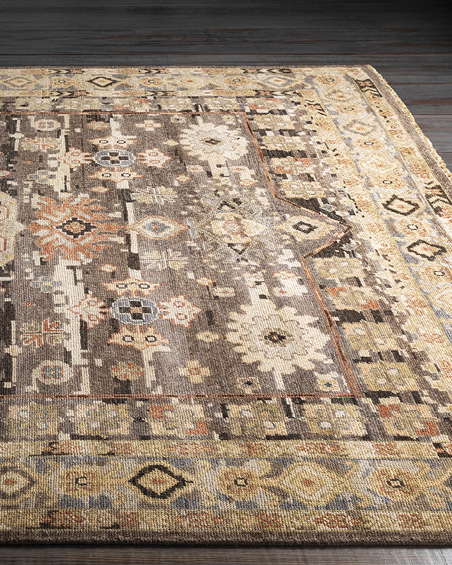 Surya Rugs Cappadocia Rust Hand-Knotted Rug, 9' x 13' | Horchow