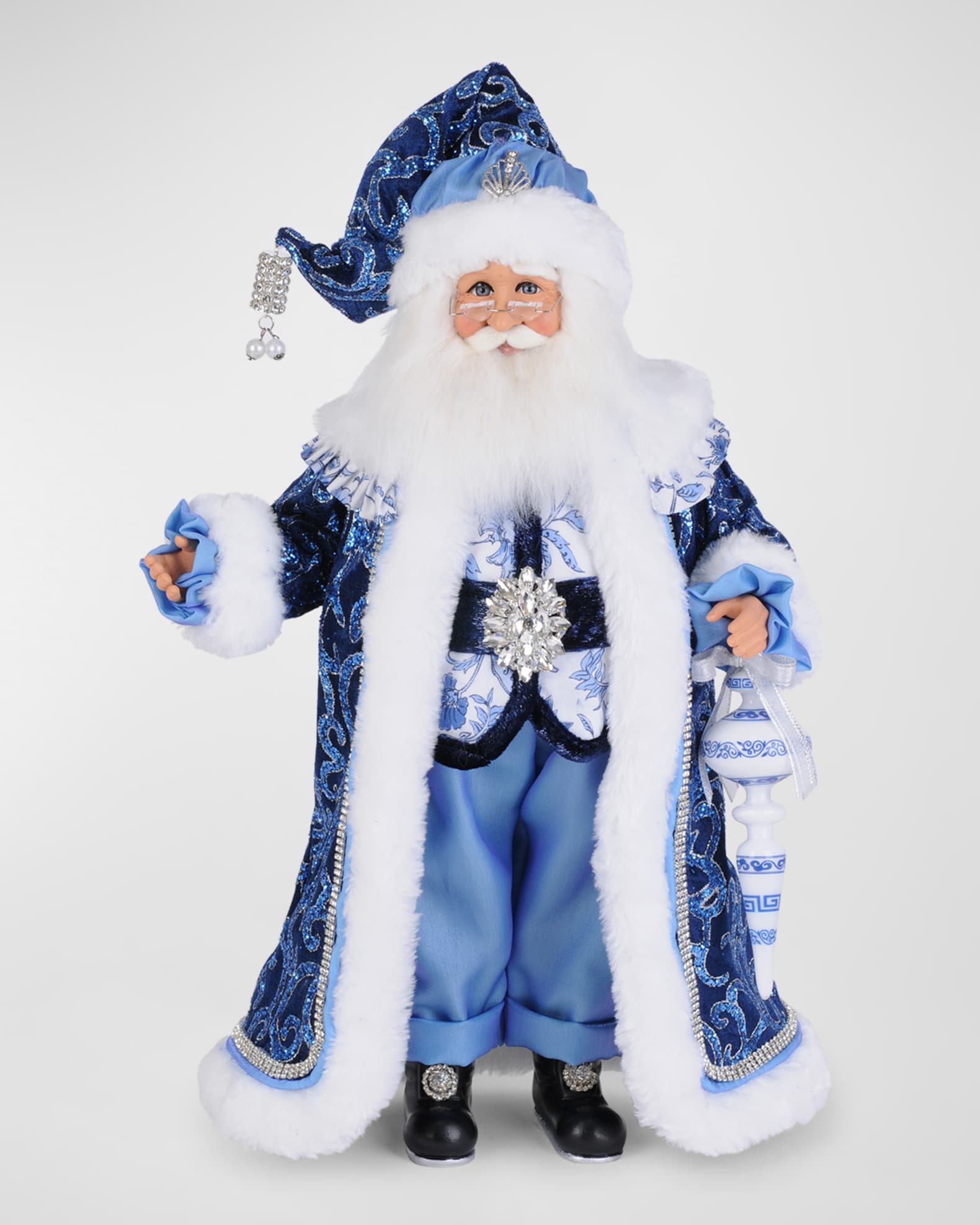 Karen Didion Originals Jeweled Chinoiserie Santa Figure | Horchow