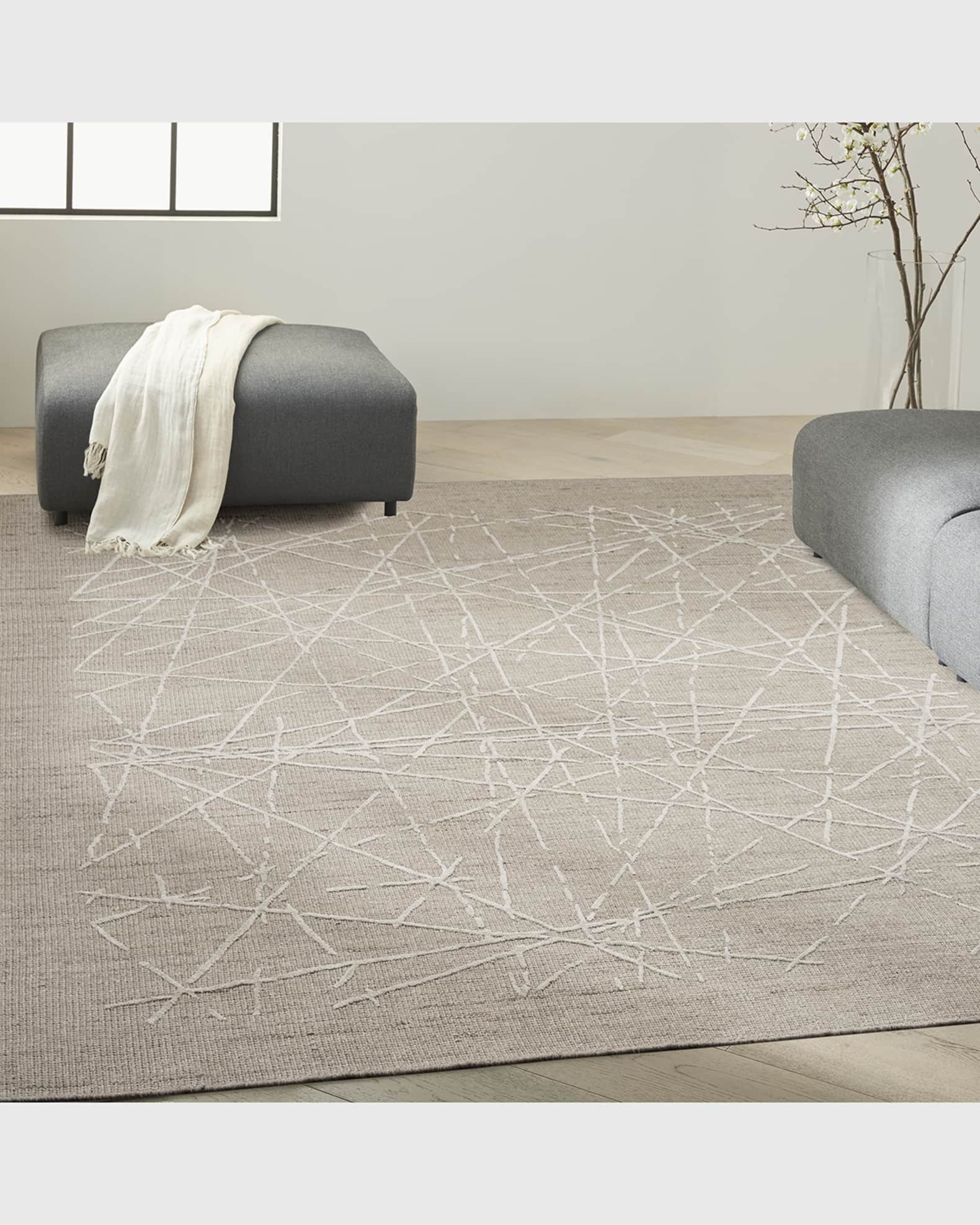 Calvin Klein Wander Hand-Woven Taupe Rug, 8' x 10' | Horchow