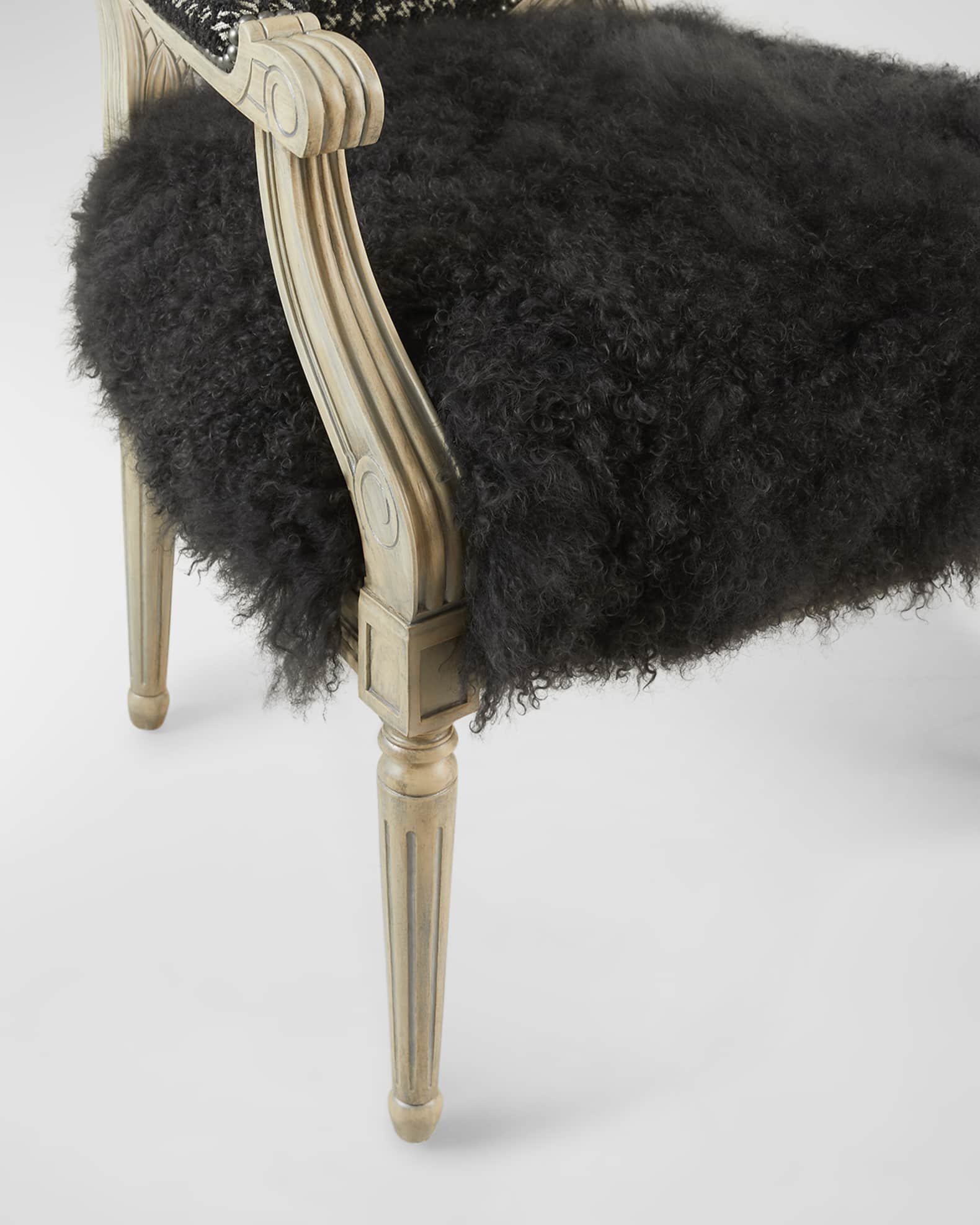 Massoud Haven Shearling Accent Chair | Horchow