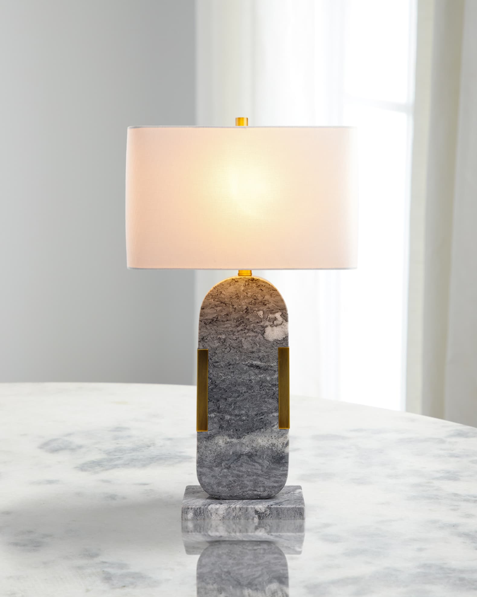 Surya Auroria 28" Marble Table Lamp | Horchow