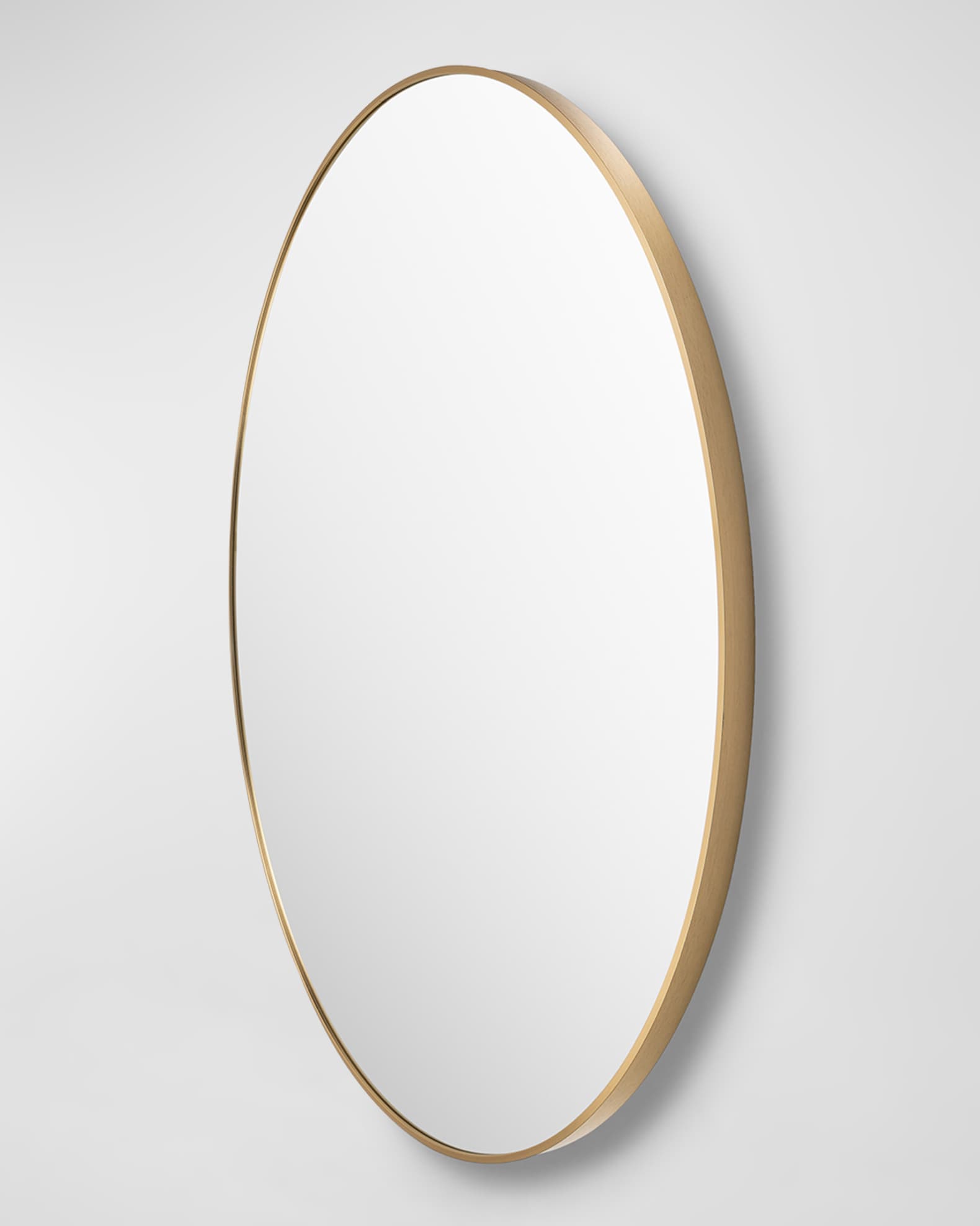 Surya Aranya 36" Round Wall Mirror, Gold | Horchow