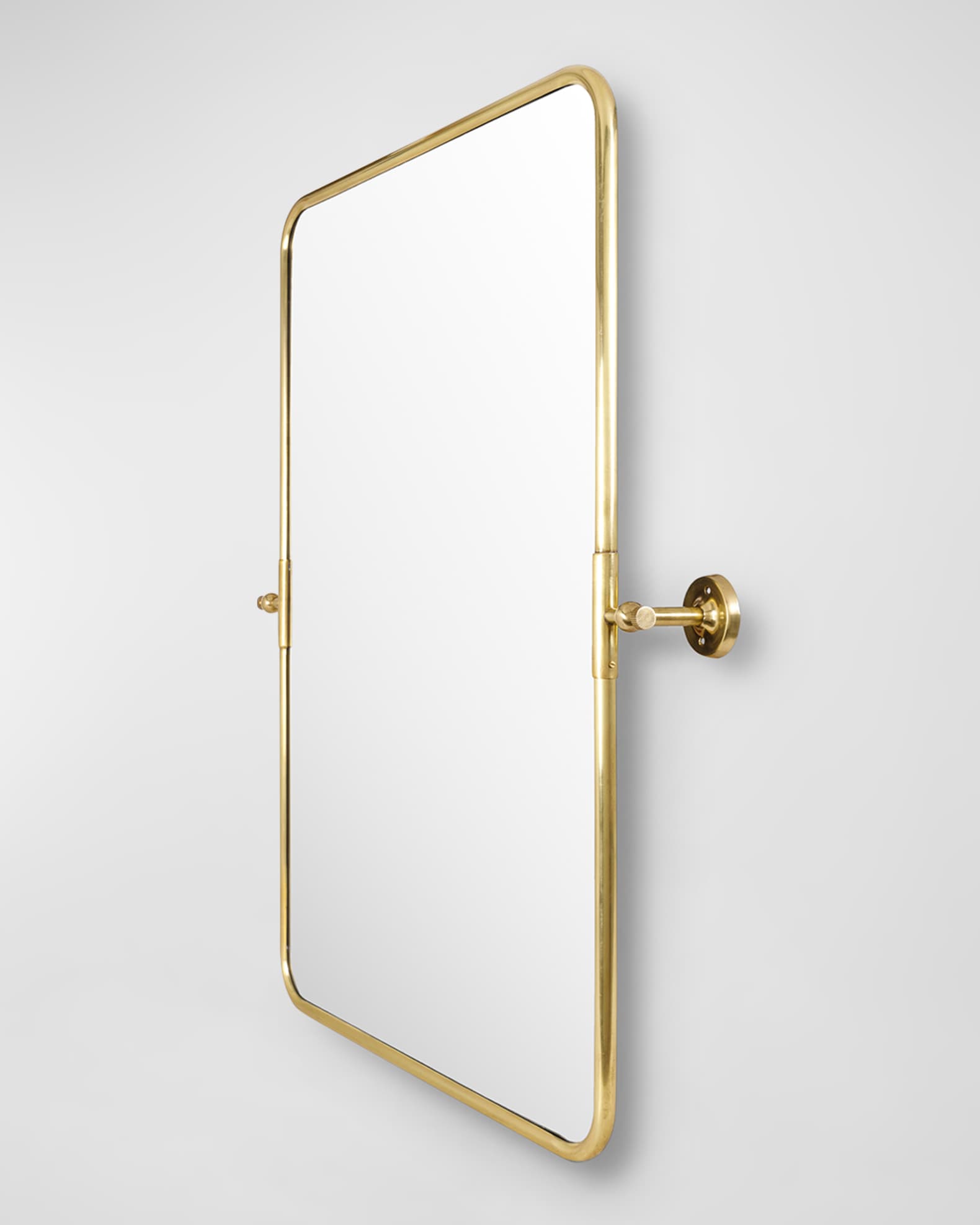 Surya Burnish Golden Rectangular Mirror, 30" | Horchow