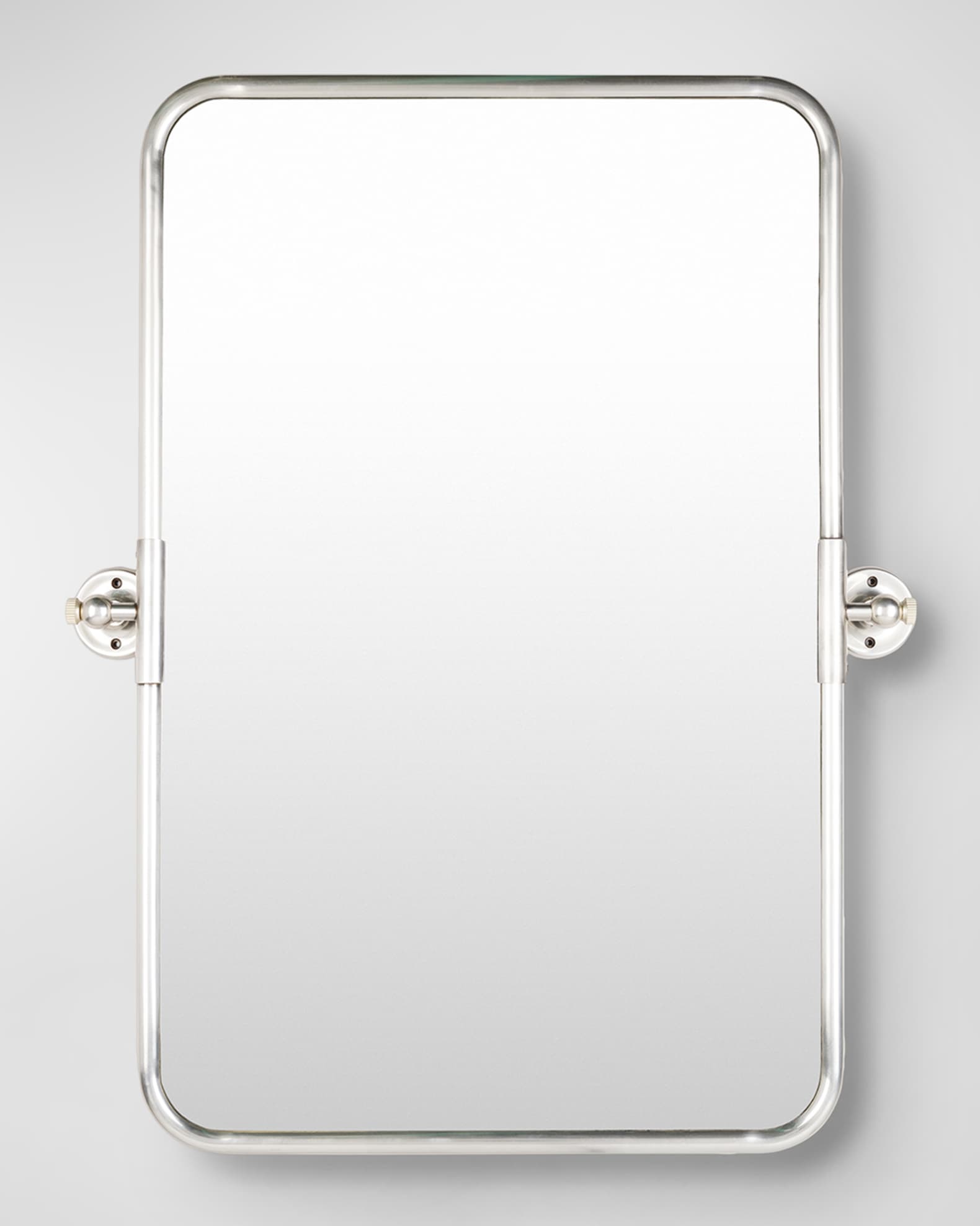 Surya Burnish Silver Rectangular Mirror, 24" | Horchow