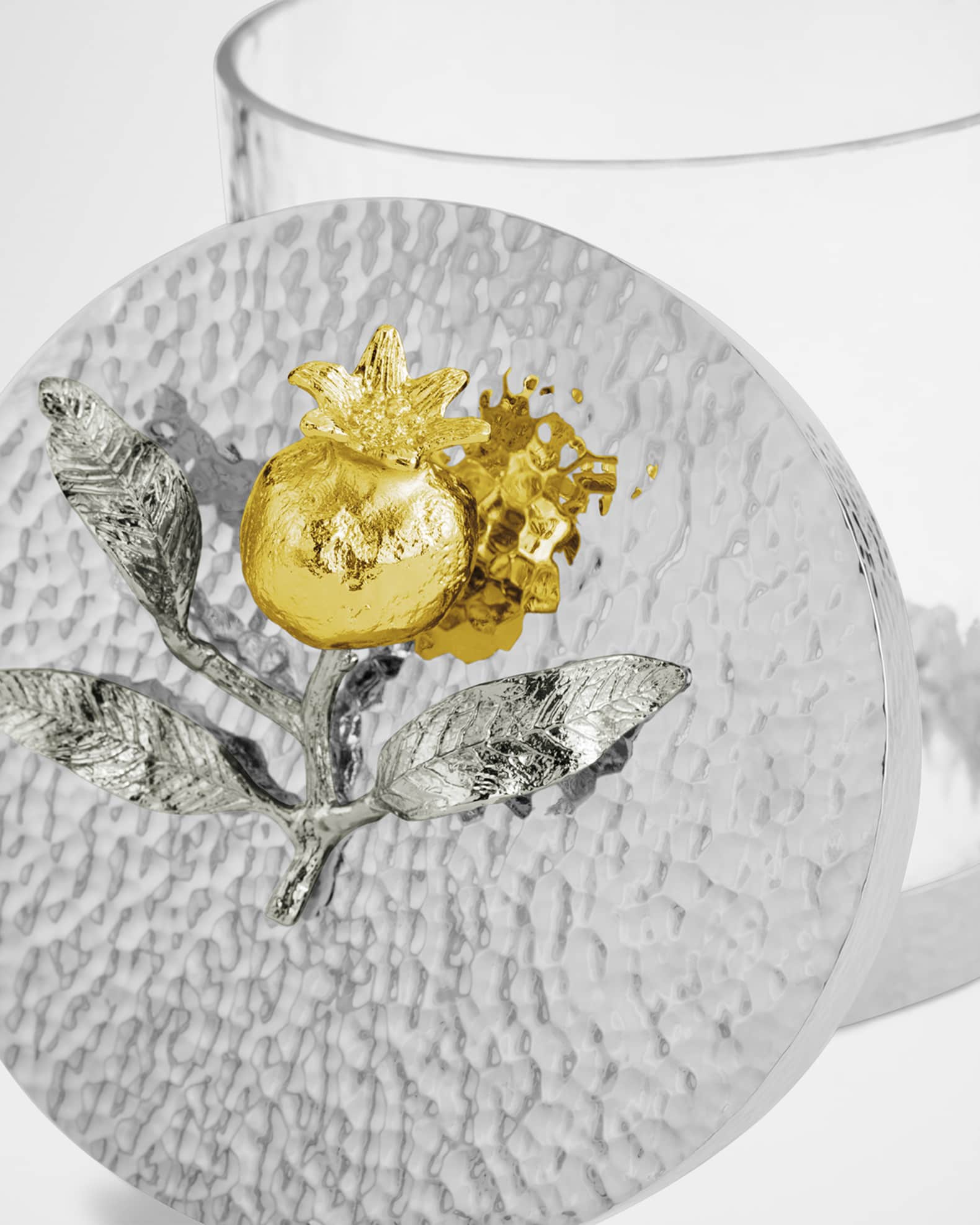 Michael Aram Pomegranate Silver & Gold Extra Small Canister | Horchow
