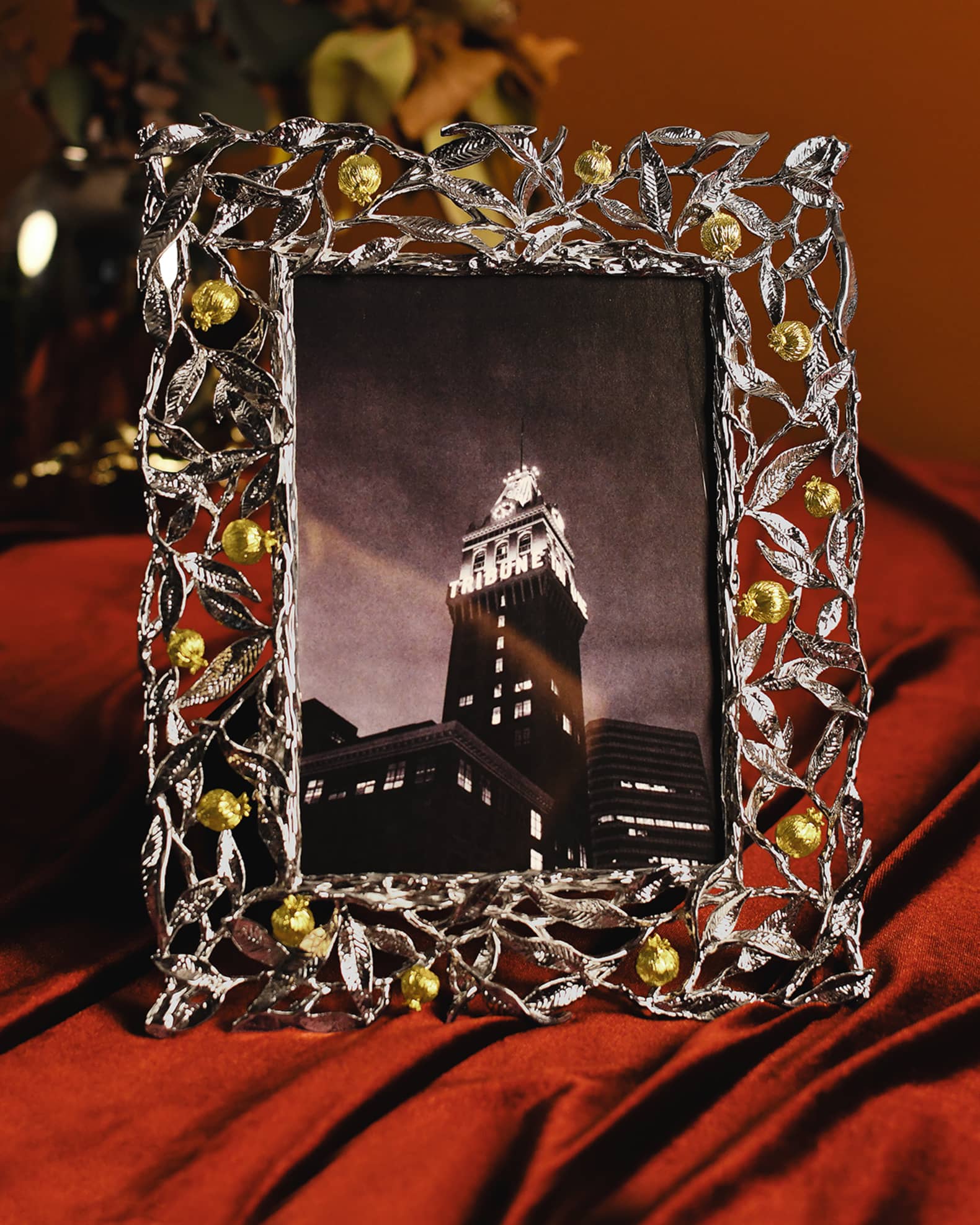 Michael Aram Pomegranate Silver & Gold Picture Frame, 5" x 7" | Horchow