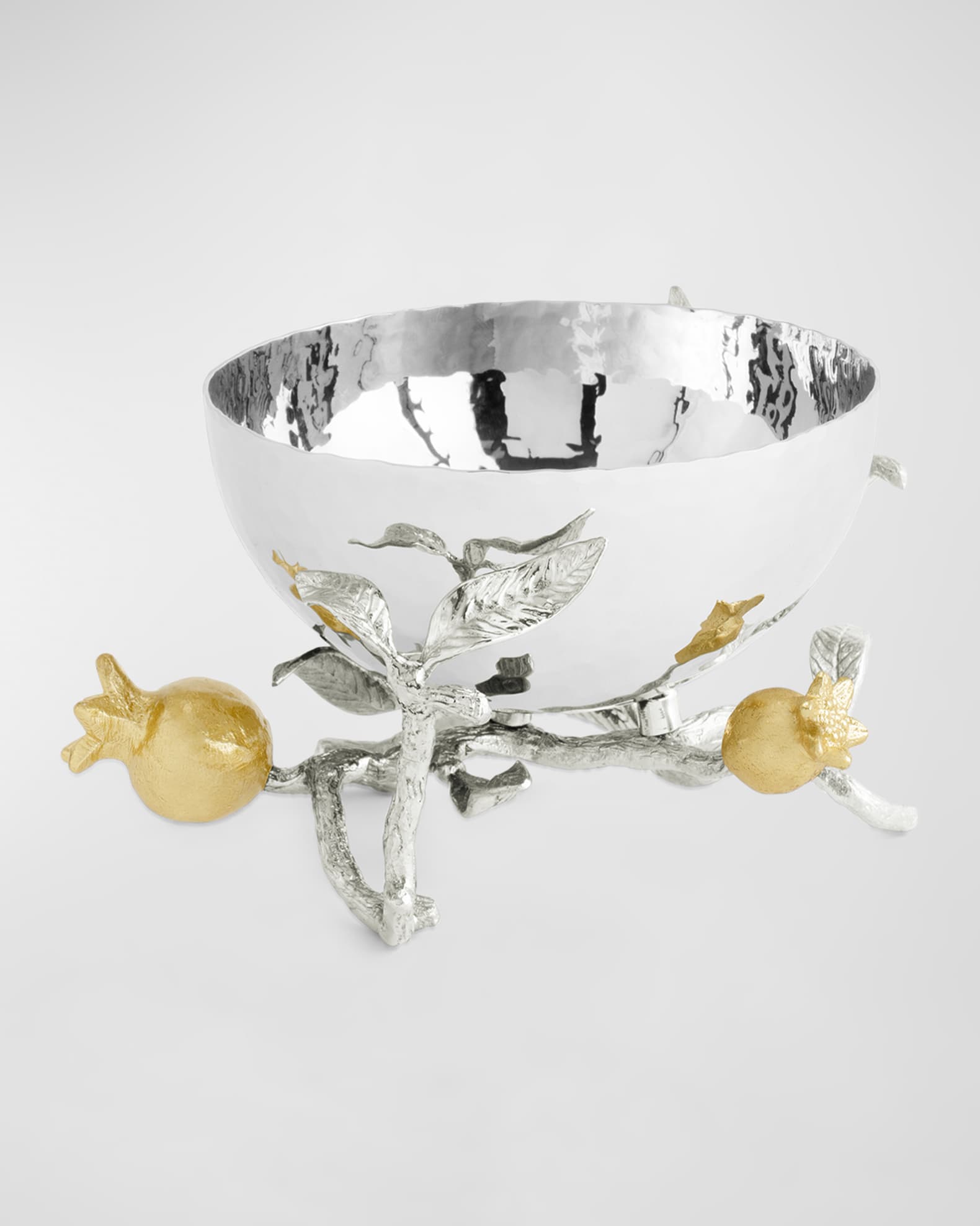Michael Aram Pomegranate Silver & Gold Nut Bowl | Horchow