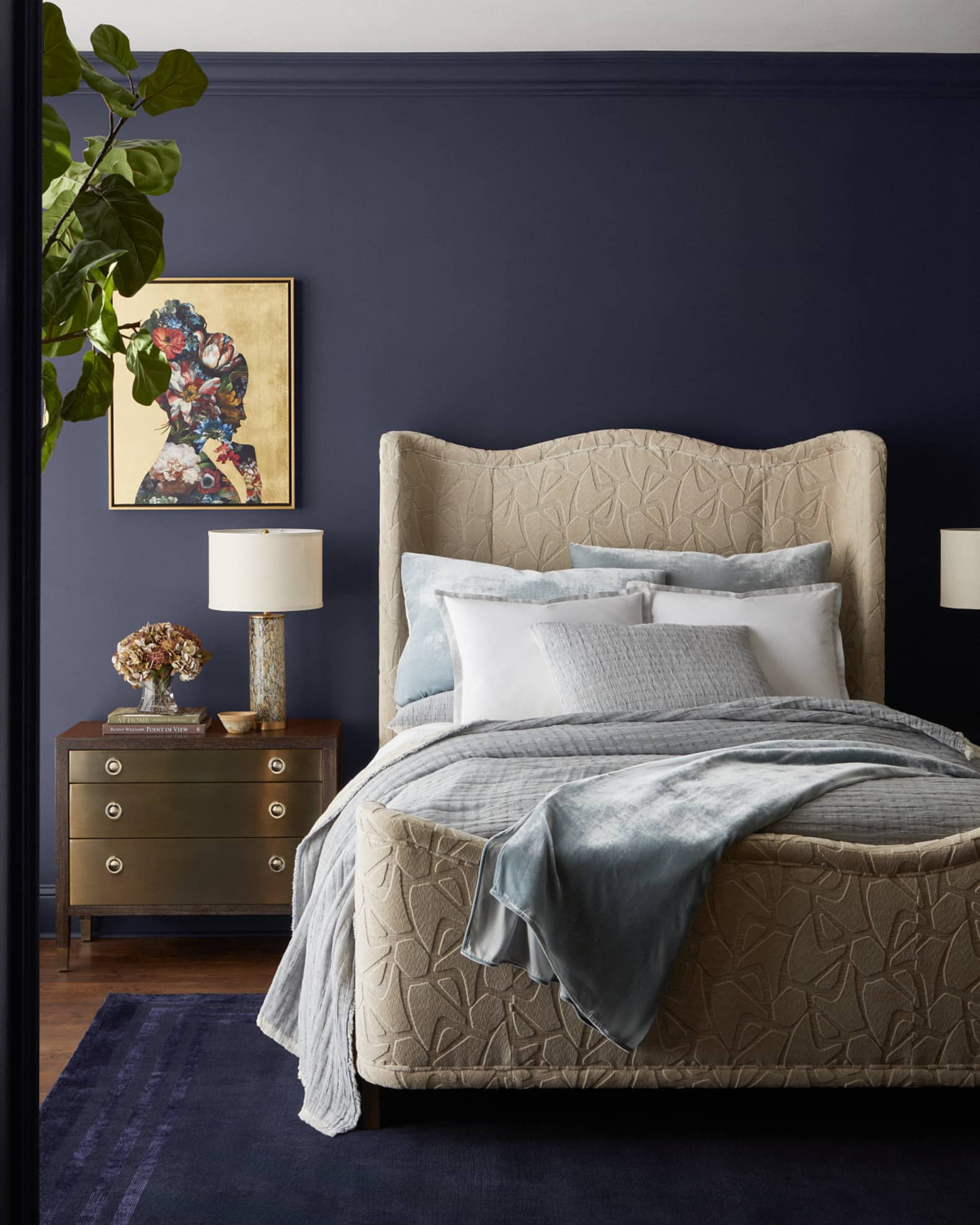 TL at Home Vintage Velvet Oversized Throw | Horchow