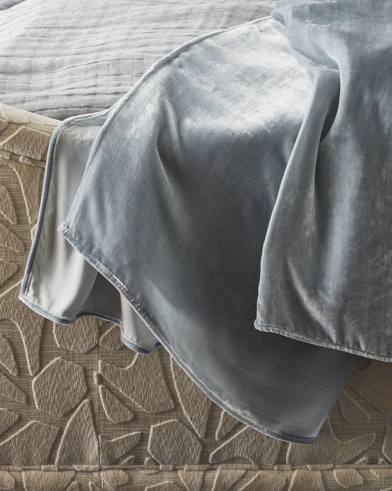 TL at Home Vintage Velvet Oversized Throw | Horchow