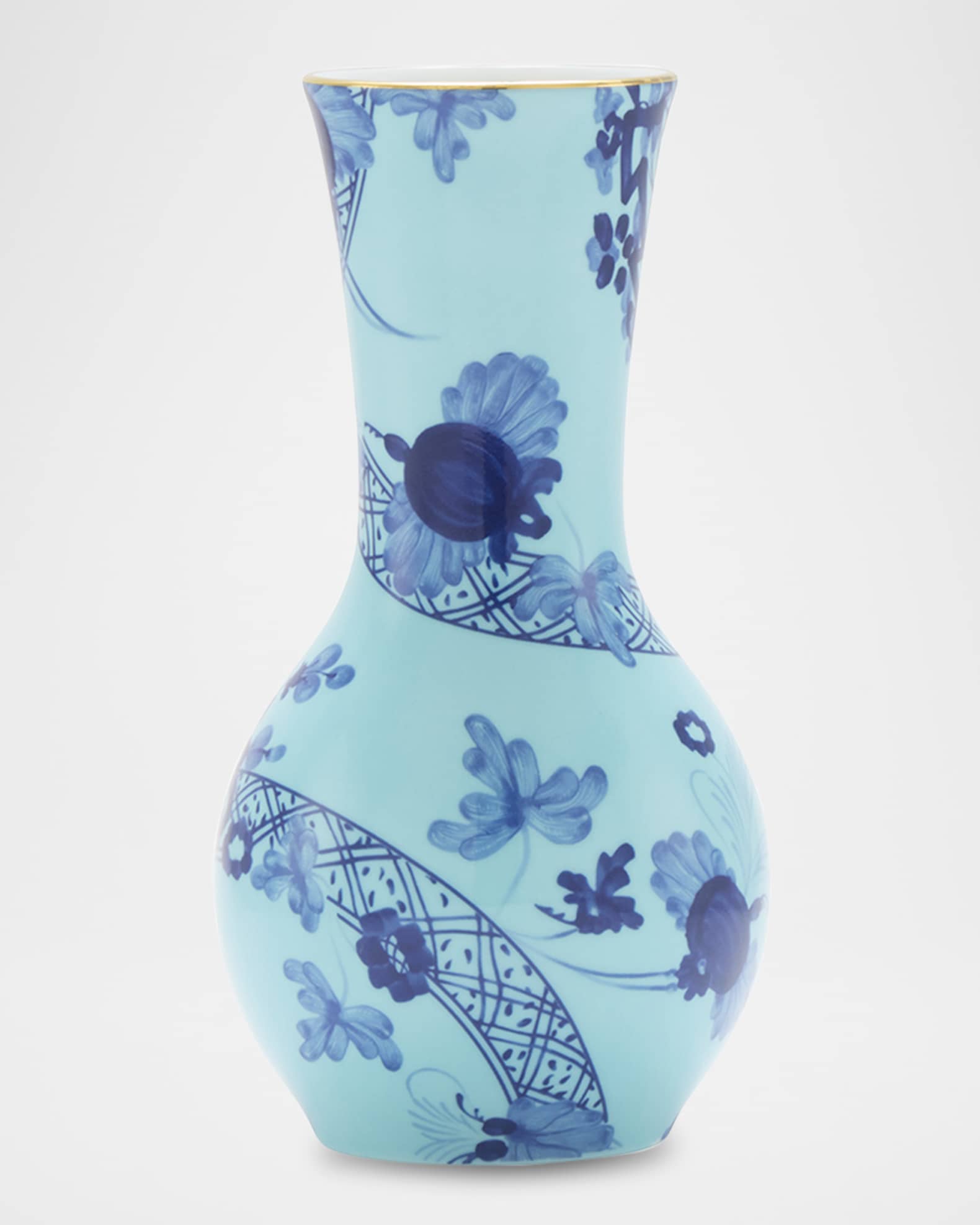 GINORI 1735 Oriente Italiano Tulipano Iris Vase, 8" | Horchow