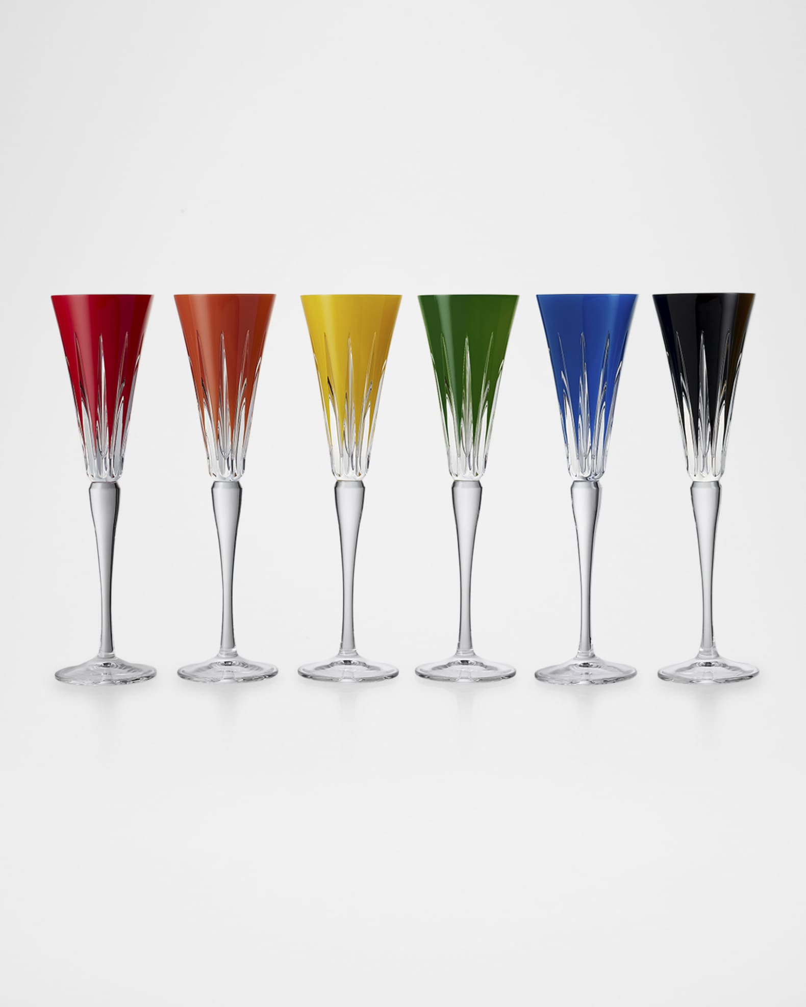 Waterford Crystal New Year Firework 5.9 oz. Champagne Flutes, Set of 6 ...