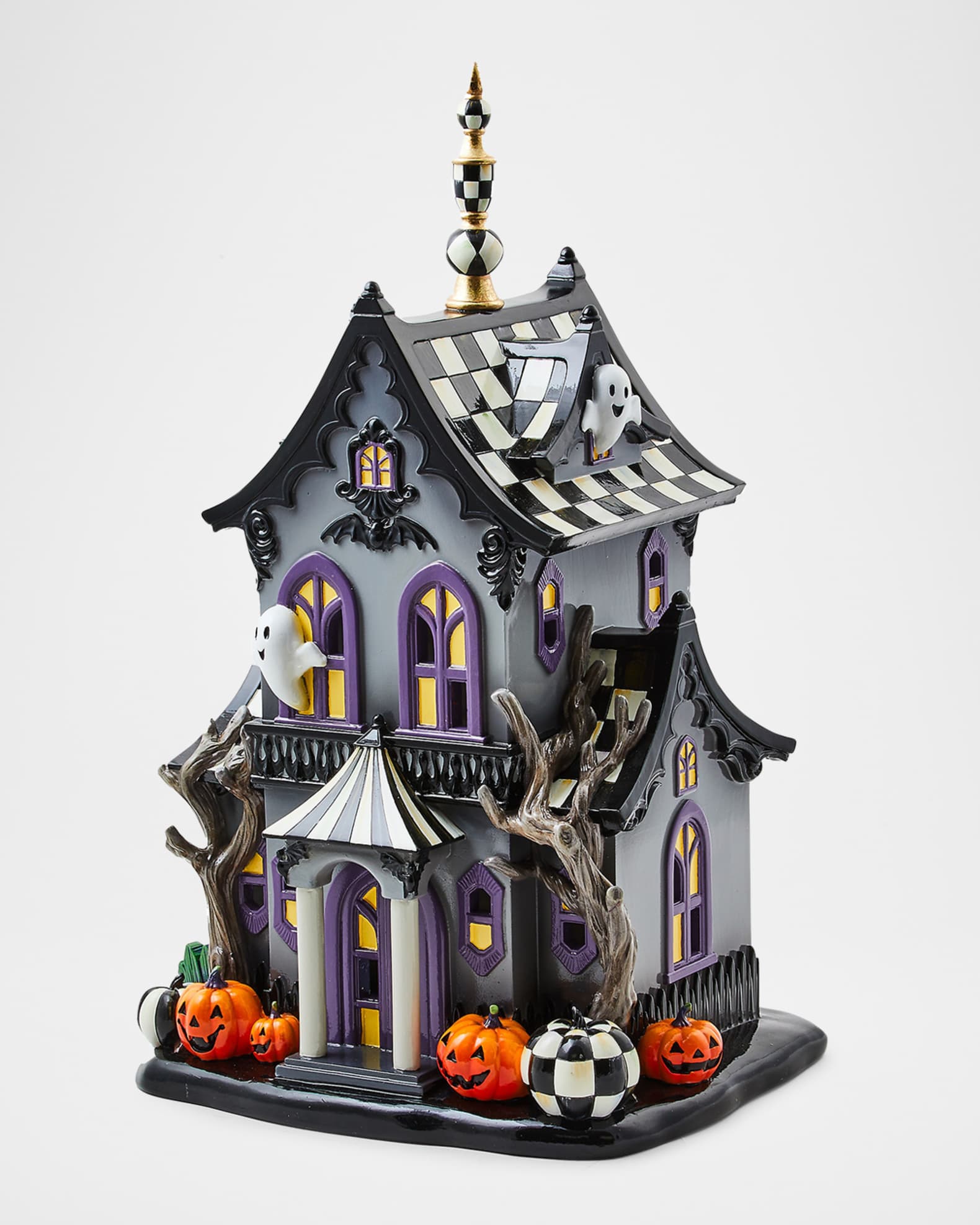 MacKenzie-Childs Halloween Illuminated Music Haunted House | Horchow MacKenzie-Childs Halloween Illuminated Music Haunted House | Horchow
