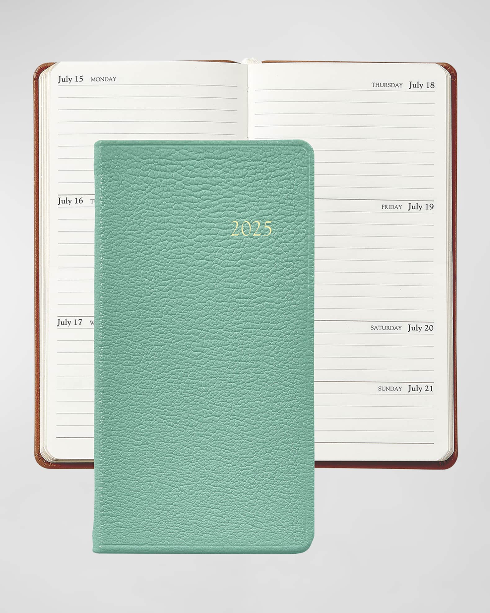 Graphic Image 2025 6" Leather Pocket Datebook, Personalized | Horchow