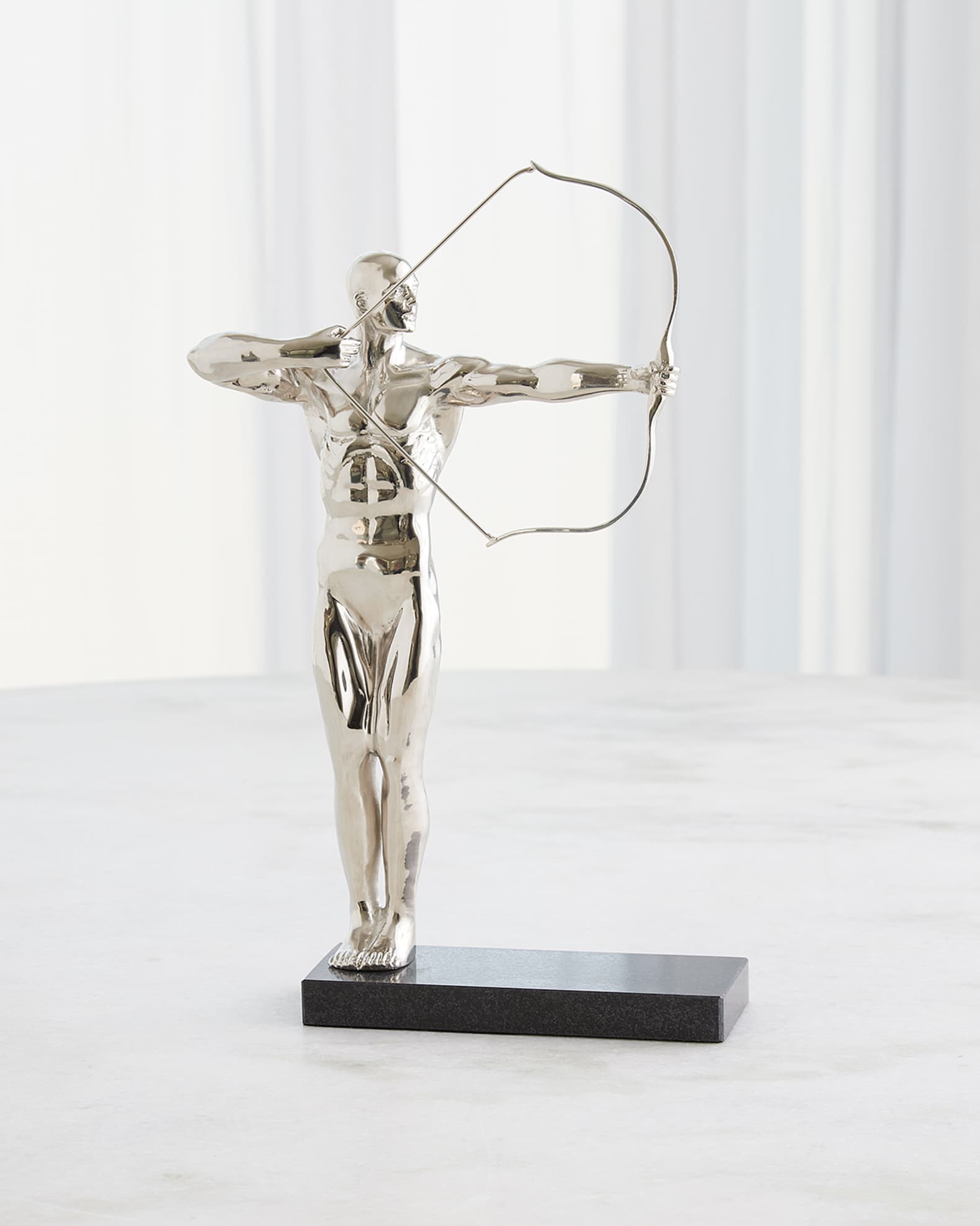 Global Views The Archer Sculpture, Nickel | Horchow