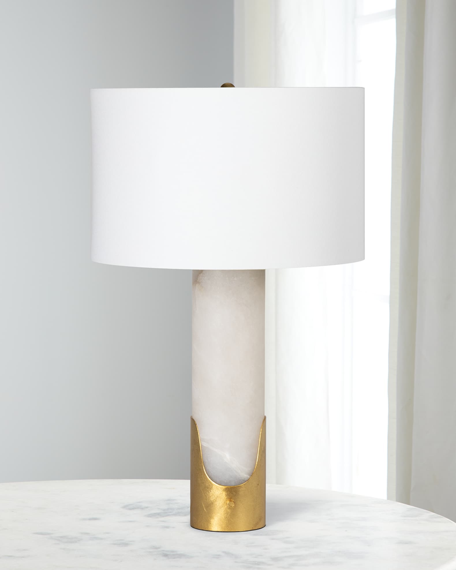 Regina Andrew Sacha 27" Alabaster Table Lamp | Horchow
