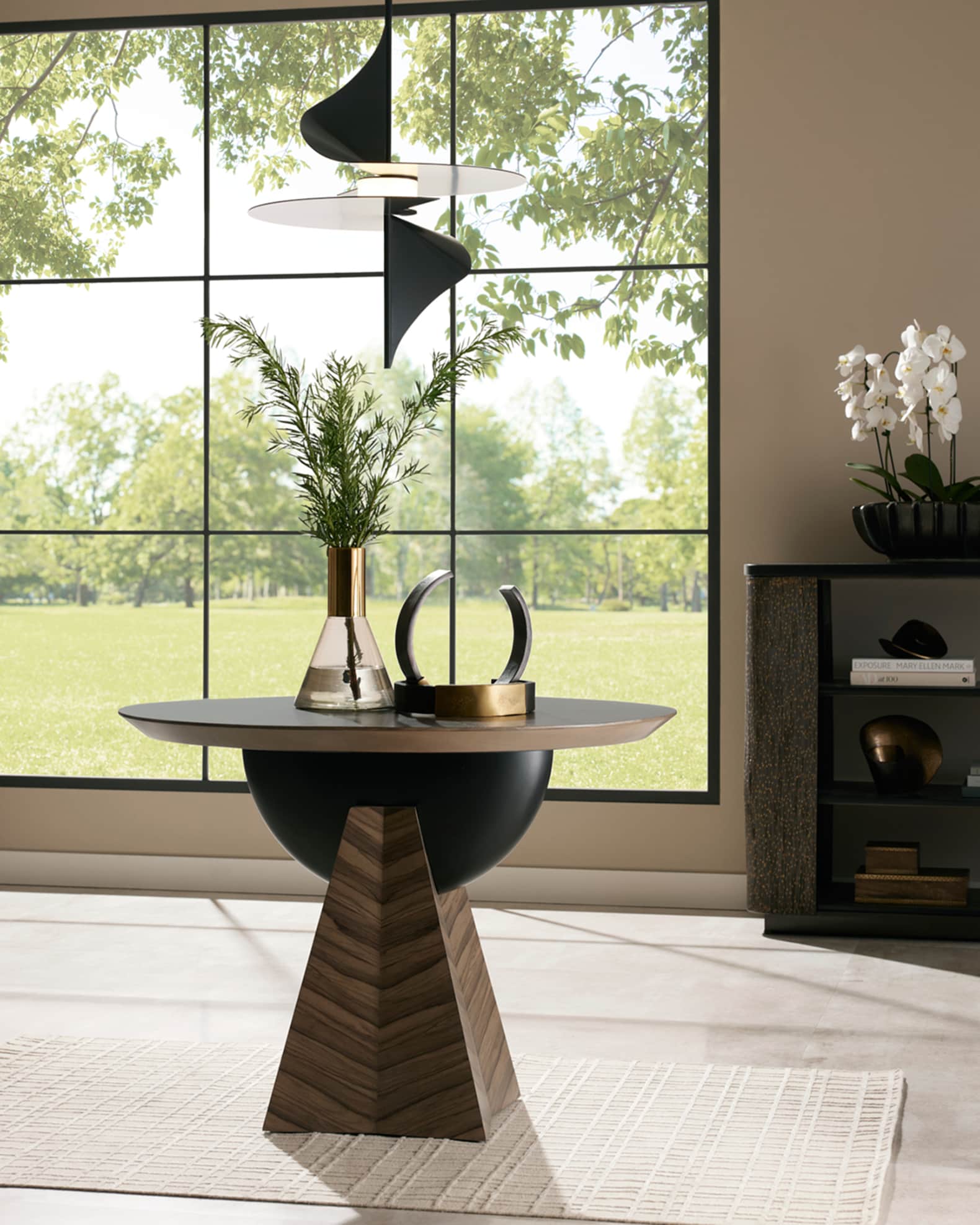 Arteriors Dorette Oval Entry Table, 42" | Horchow